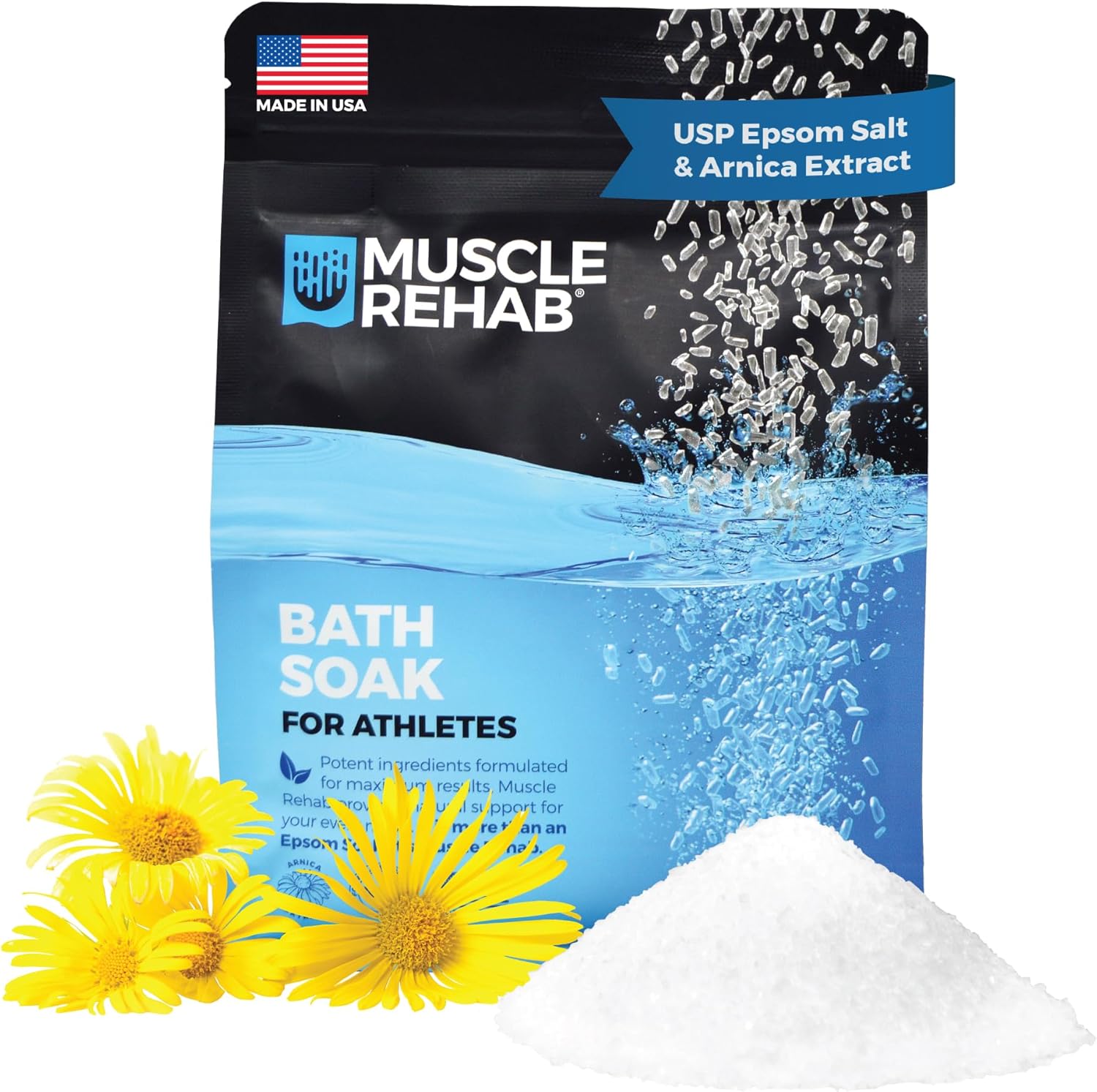 Amazon.com: Muscle Rehab Athletic Magnesium Bath Soak for Aches ...