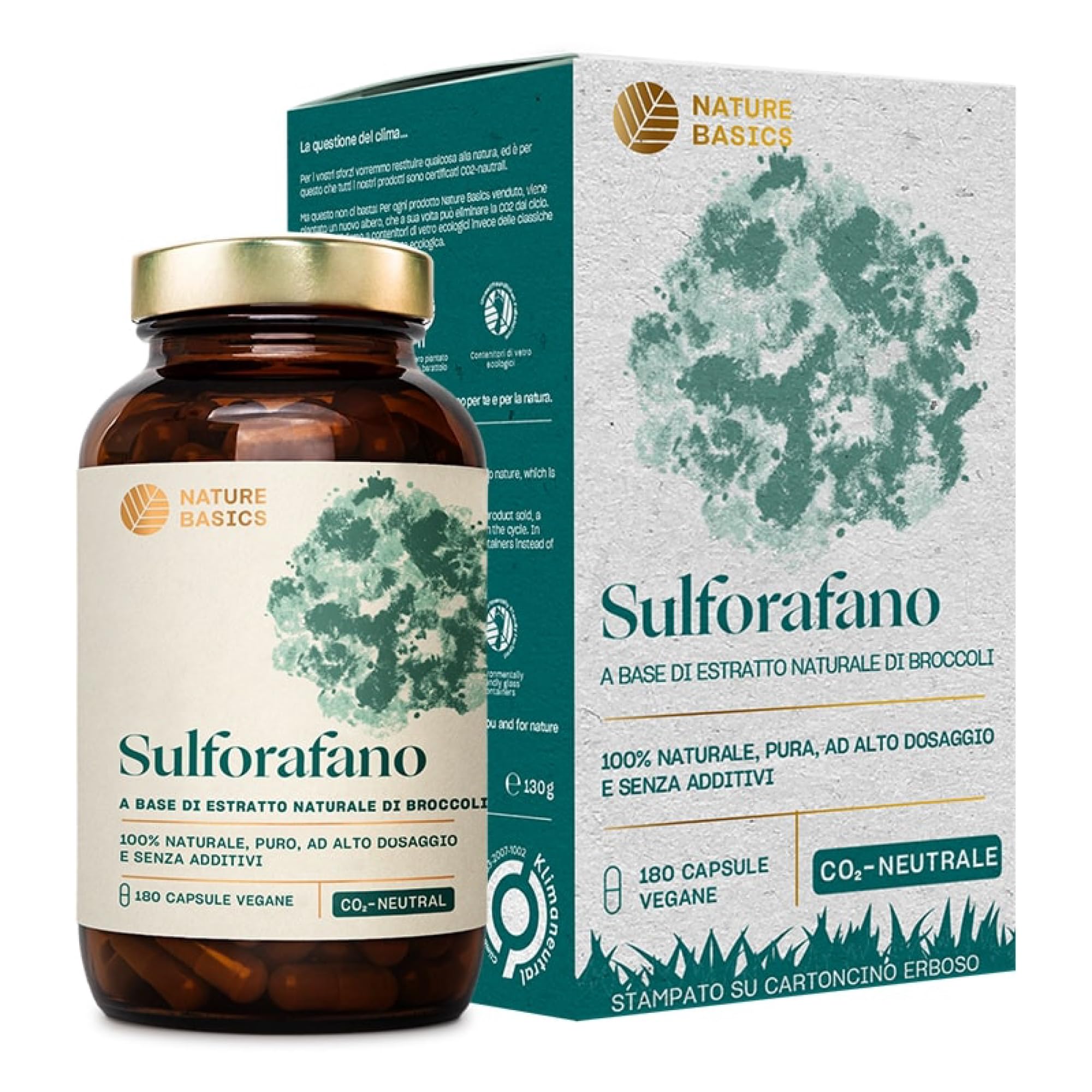 Nature Basics® sulforafano naturale (estratto di broccoli) certificato ...