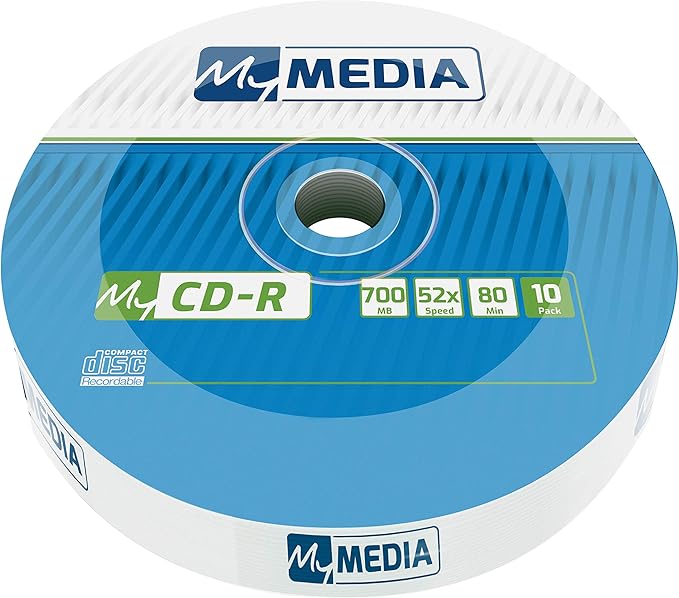 Amazon.com: MyMedia CD-R 700 MB, Pack of 10 Spindle, CD Blanks ...