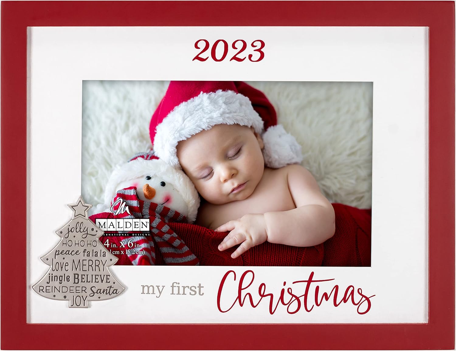 Amazon.com - Malden International Designs 2023 My First Christmas 4x6 ...