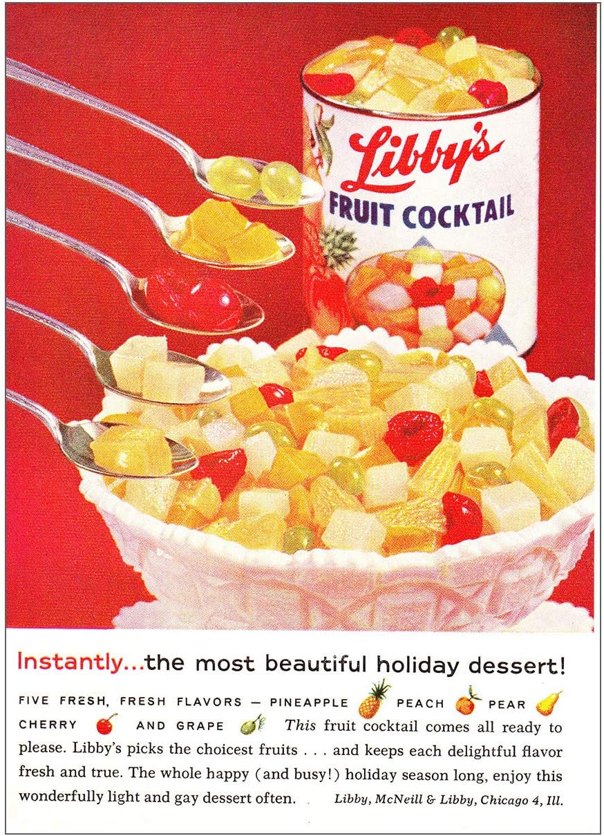 Amazon.com: RelicPaper 1960 Libbys Fruit Cocktail: Most Beautiful ...