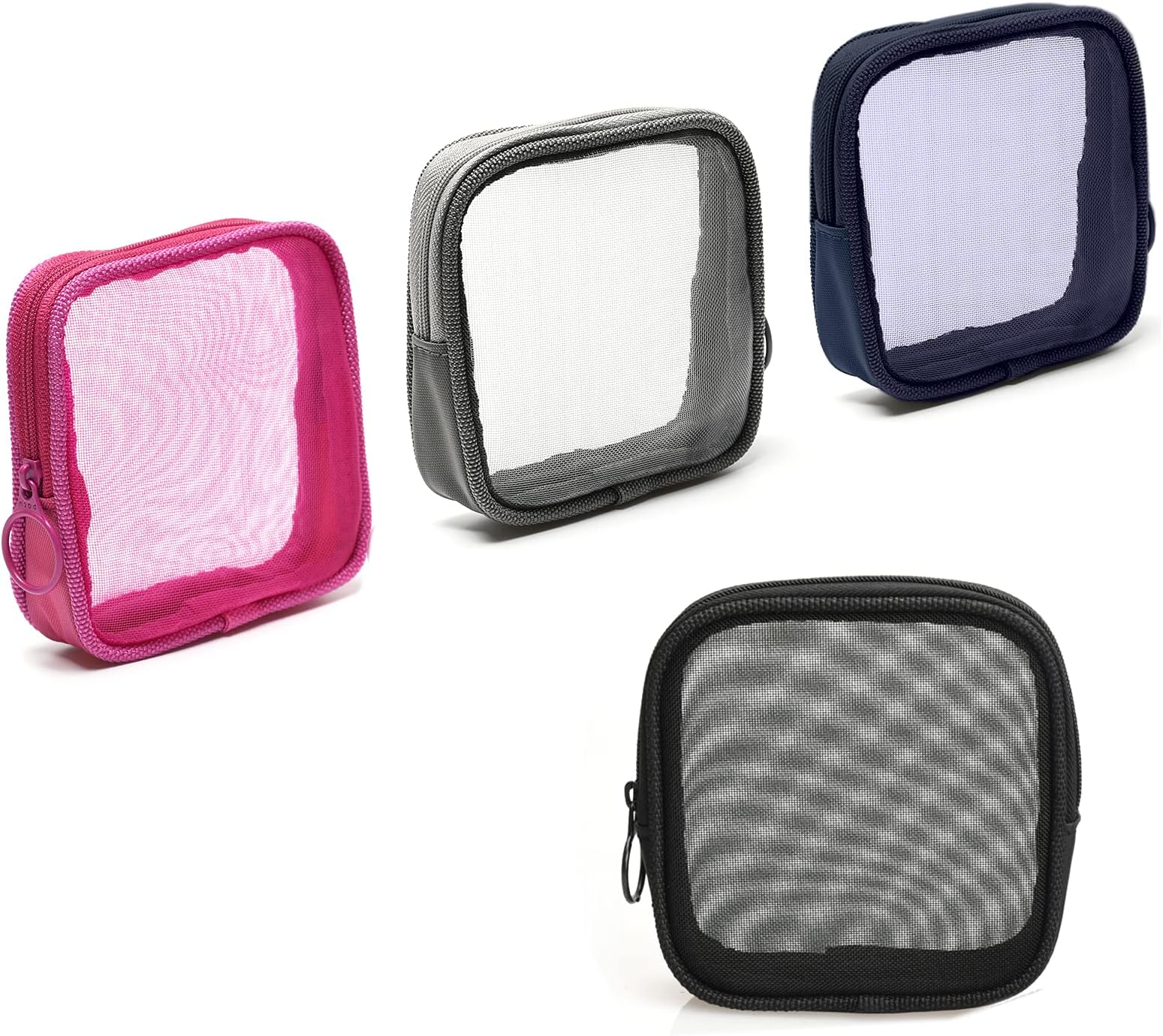 Amazon.com: patu Mesh Travel Toiletry Bag, Transparent Standing Pouch ...