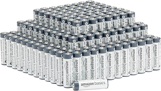 Amazon Basics - Paquete de 150 pilas alcalinas industriales AA, 1.5 ...
