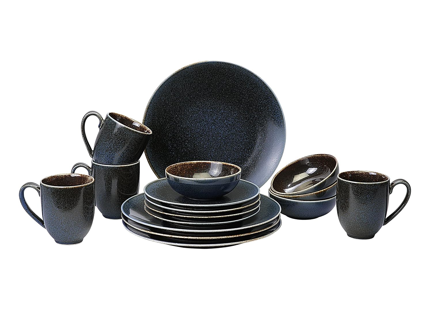 Hitkari Porcelain Blue Lagoon Dinner Set 16 Pcs.|Dinner Set for 4 ...
