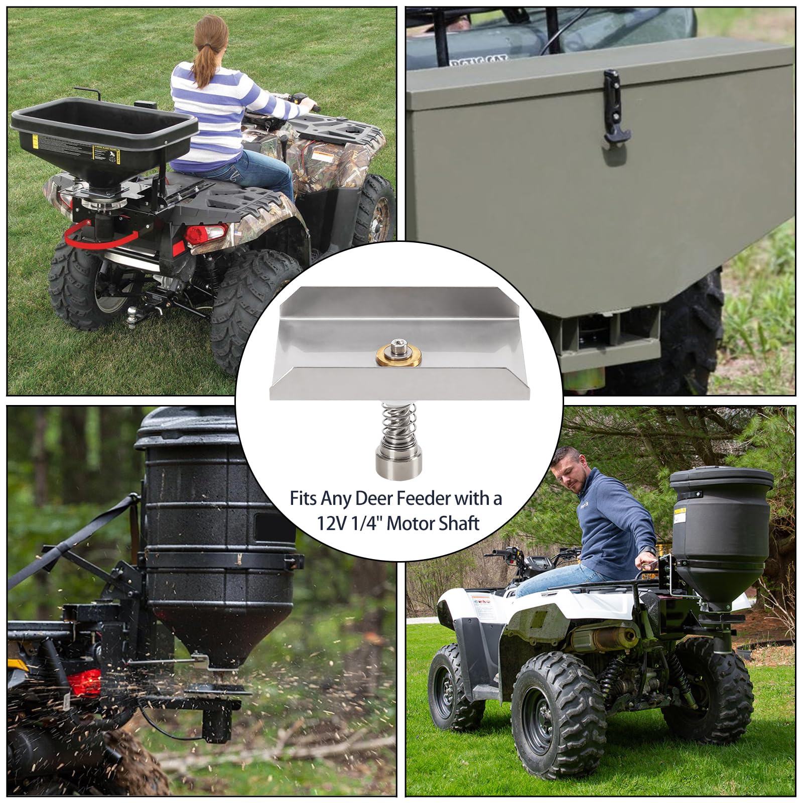 Snapklik.com : Rectangular Eliminator Spinner Plate Fits For Any Deer ...