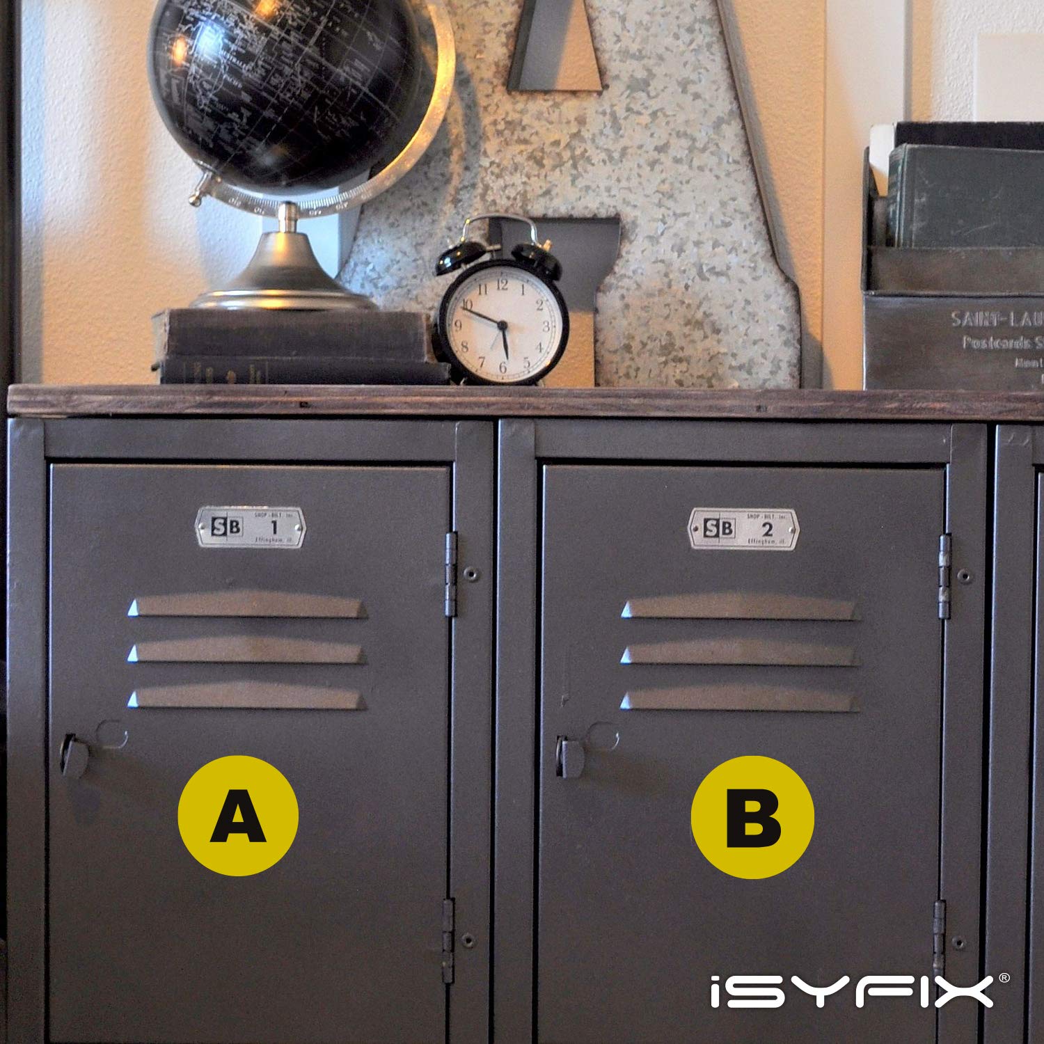 Snapklik.com : Yellow Vinyl Letters Stickers - 4 Inch Self-Adhesive, A ...