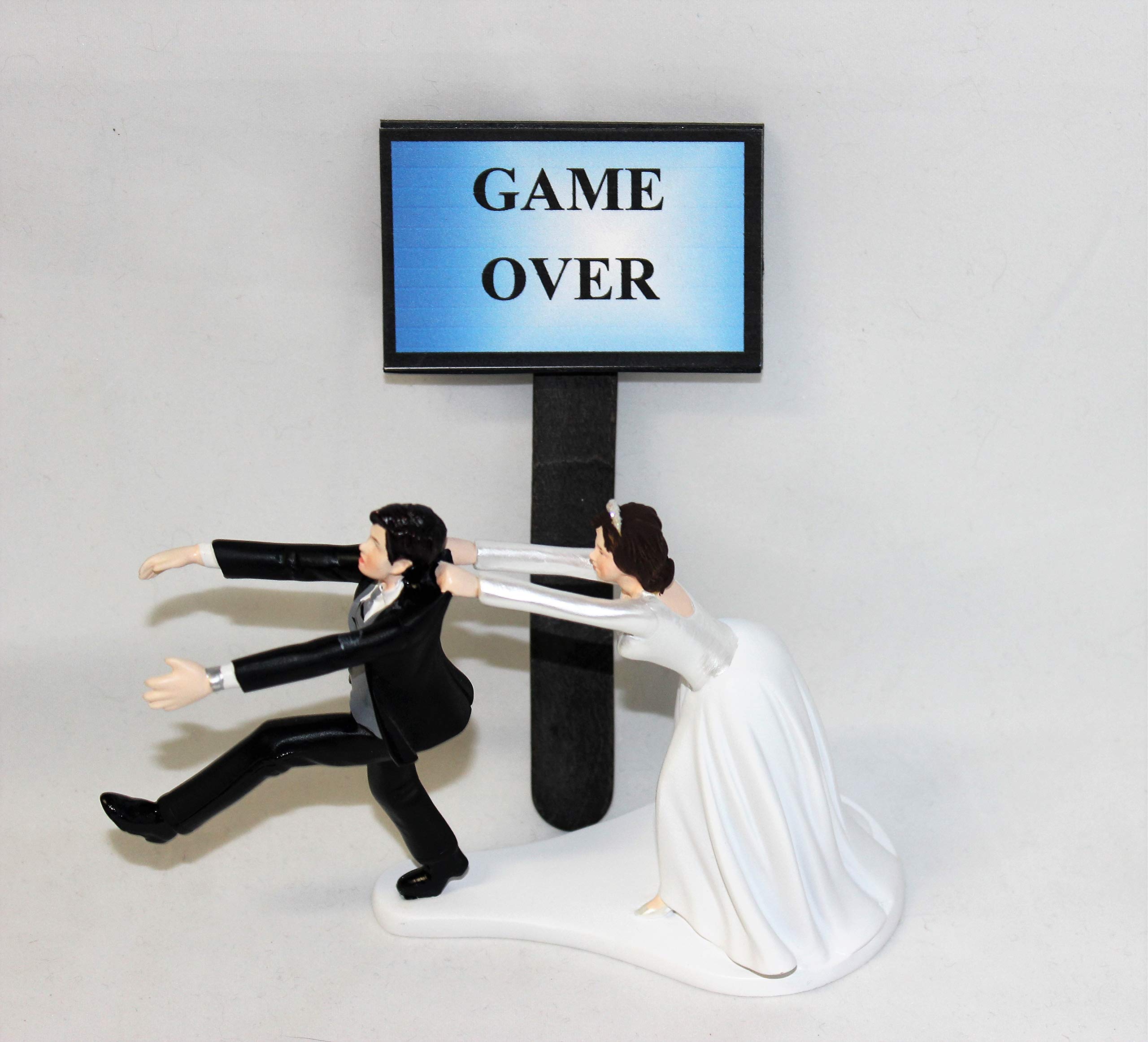 Funny Wedding Cake Toppers Game Over