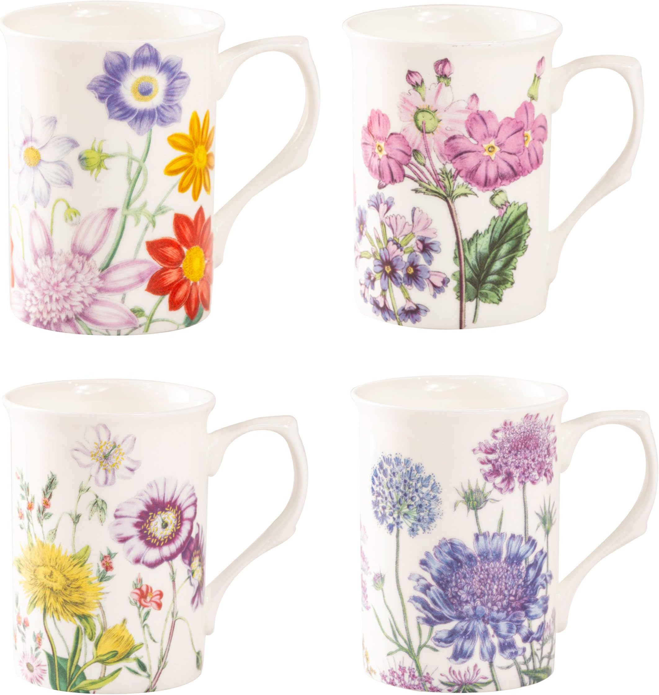 Amazon.com | Grace Teaware Bone China Coffee Tea Mugs 9-Ounce (Sweet ...
