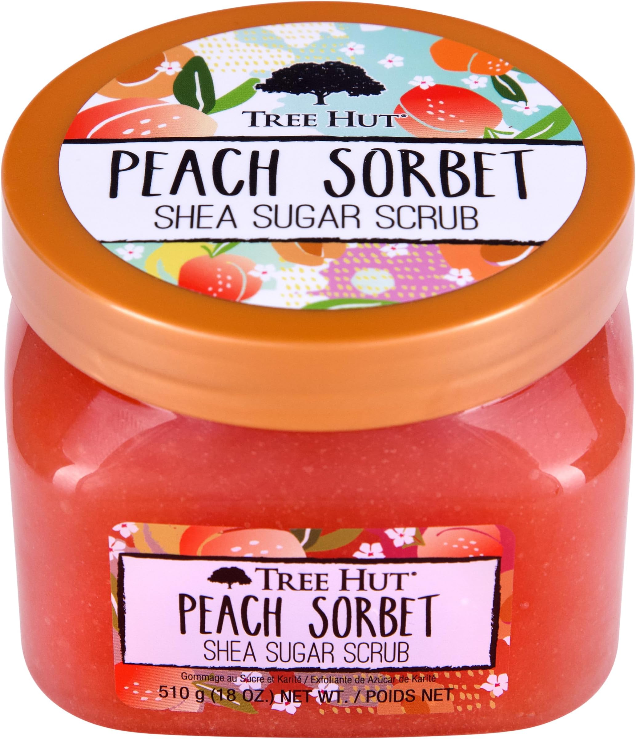 Amazon.com : Tree Hut Peach Sorbet Shea Sugar Exfoliating & Hydrating ...