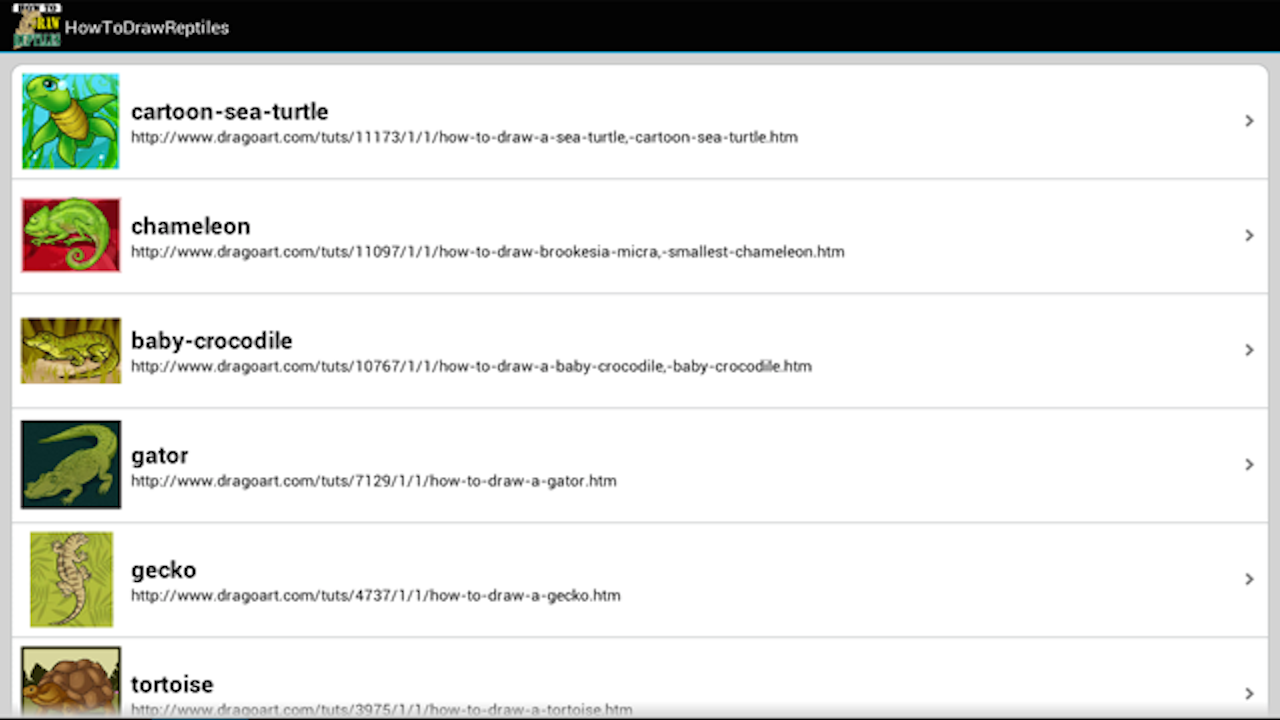 HowToDrawReptiles - App on Amazon Appstore