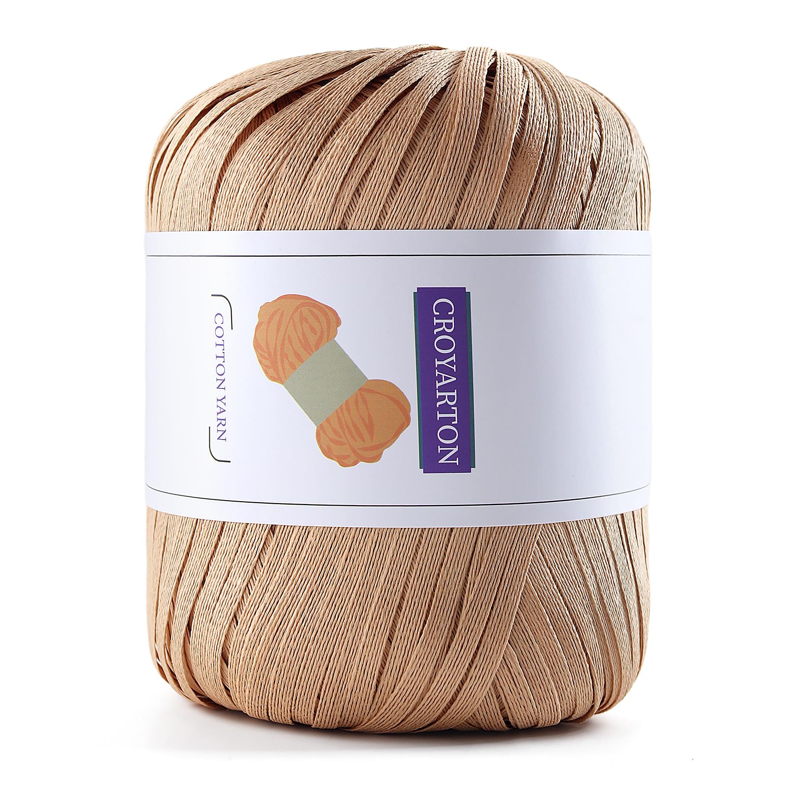 Amazon.com: Raffia Yarn for Crochet, Soft Cotton Yarn for Crocheting ...