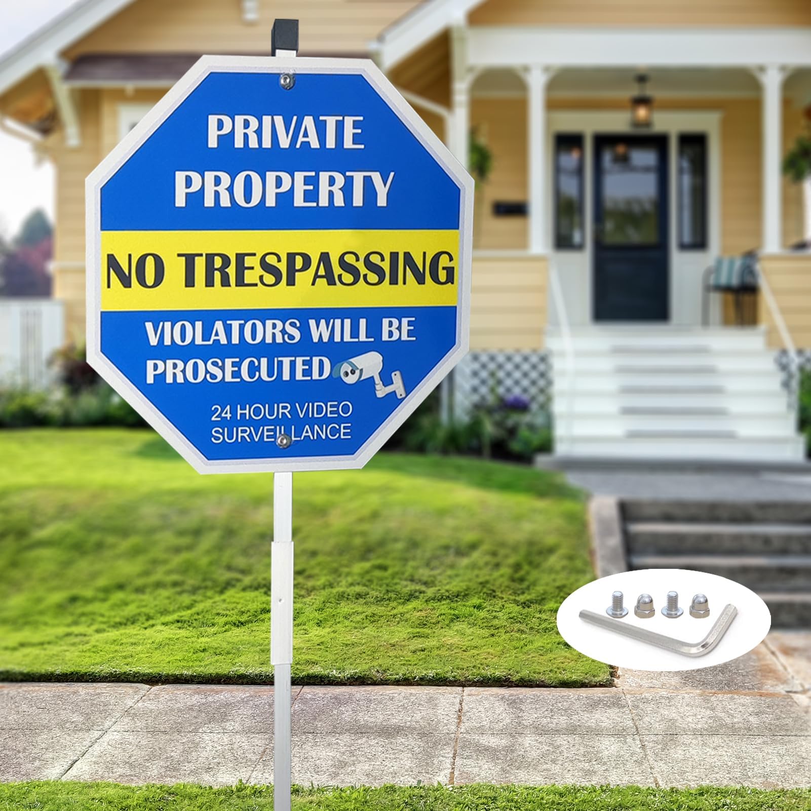 Amazon.com: Yaocom 40 Pack No Trespassing Signs Private Property 10 x 7 ...