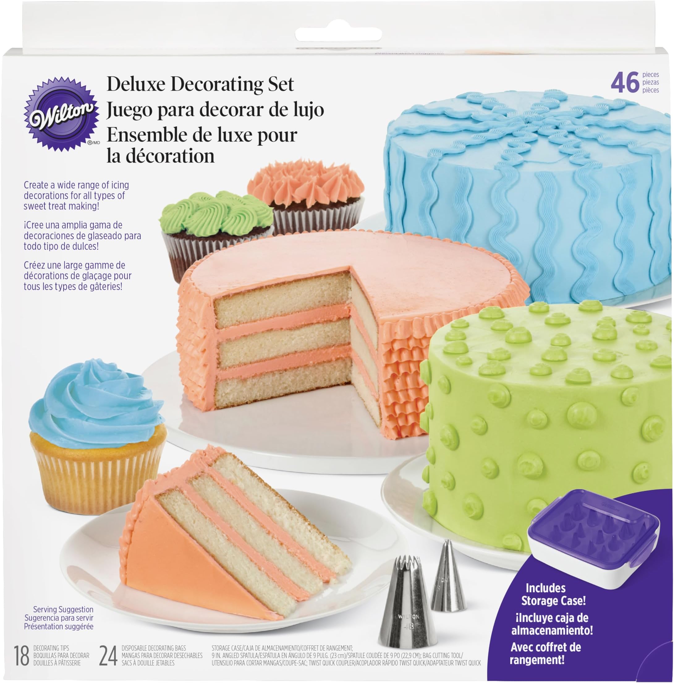 Amazon.com: Wilton Kit de suministros de decoración de pasteles, decora golosinas con tu juego ...