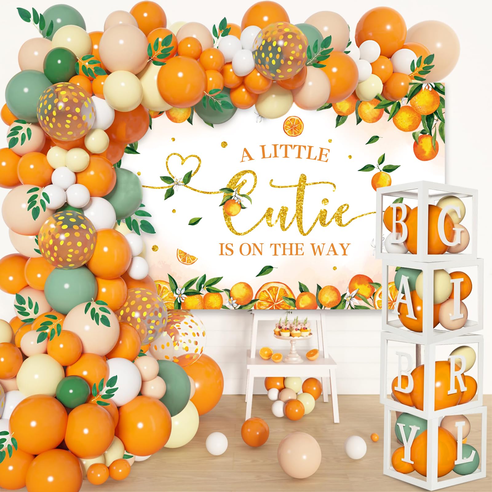 Snapklik.com : 154PCS Little Cutie Baby Shower Decorations For Baby Girl