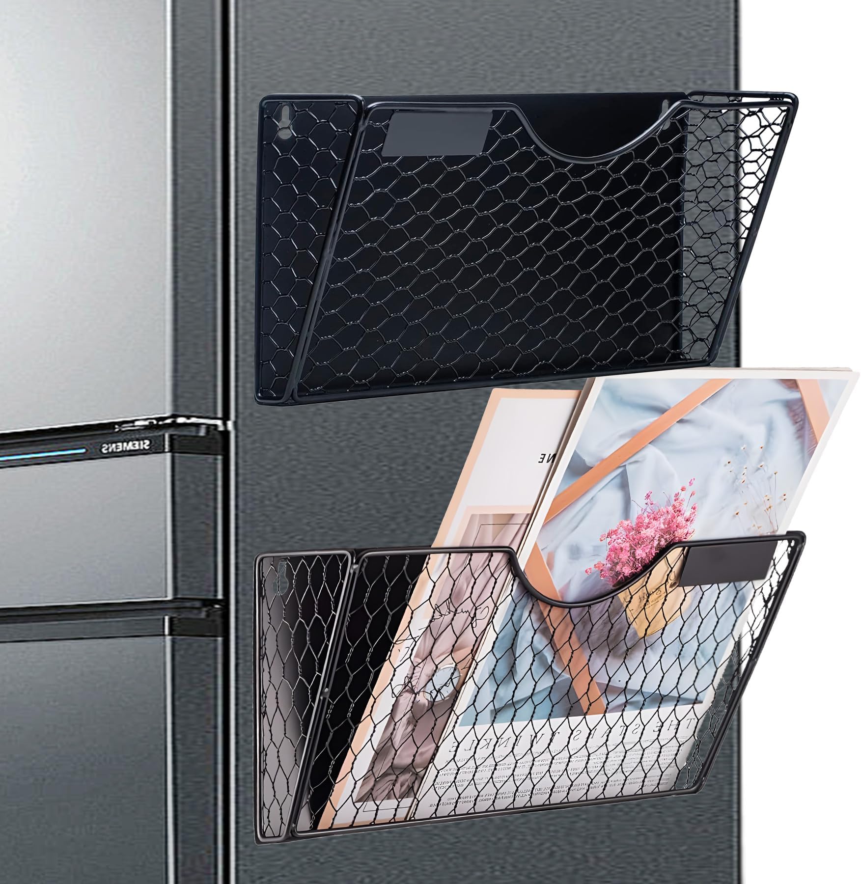 Amazon.com : NiOffice 1 Layer Magnetic File Holder Organizer, Magnetic ...