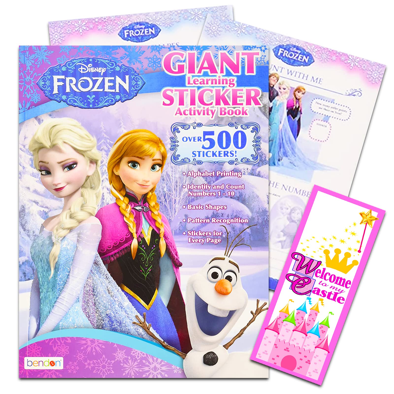 Disney Frozen Learning Activity Book Set for Kids - Bundle with Giant ...