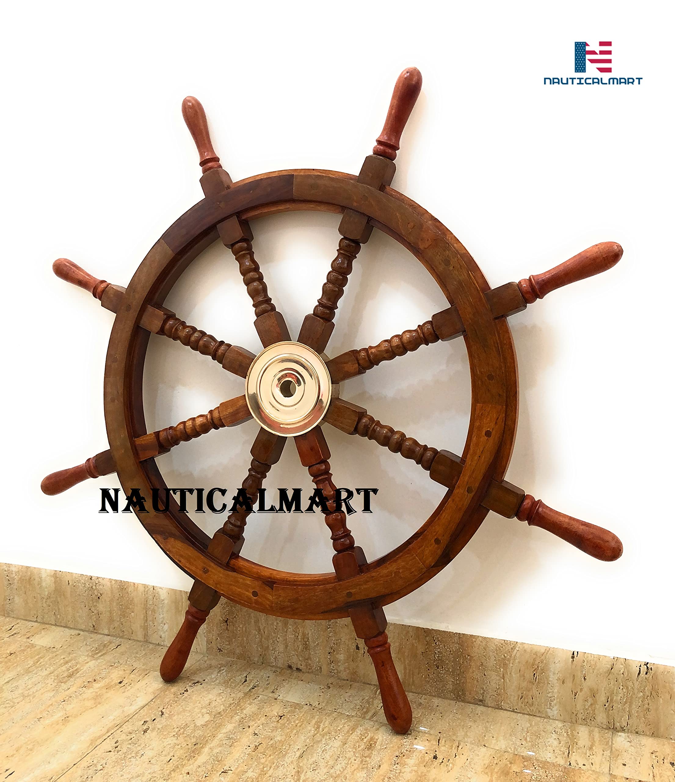 Old Wooden Ship Steering Wheel Off Old Wooden Steering Wheel Ancient
