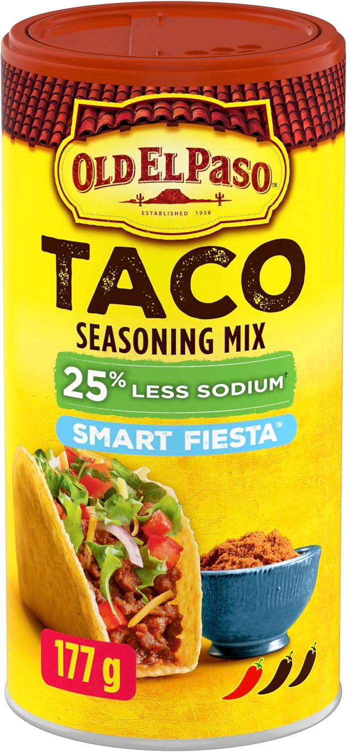 OLD EL PASO - VALUE SIZE PACK - Taco Seasoning Mix, Smart Fiesta, 177 ...