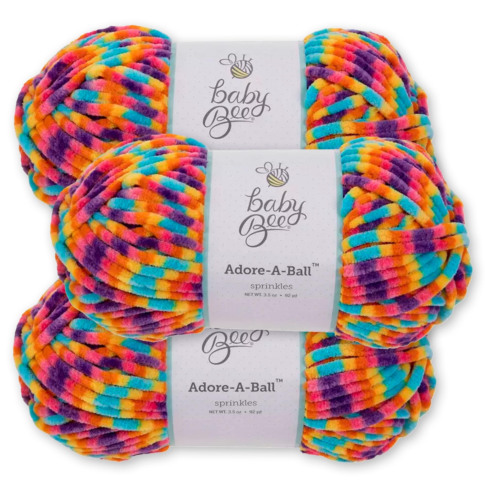 Amazon.com: Baby Bee 5 - Bulky Yarn for Crocheting & Knitting – Soft ...