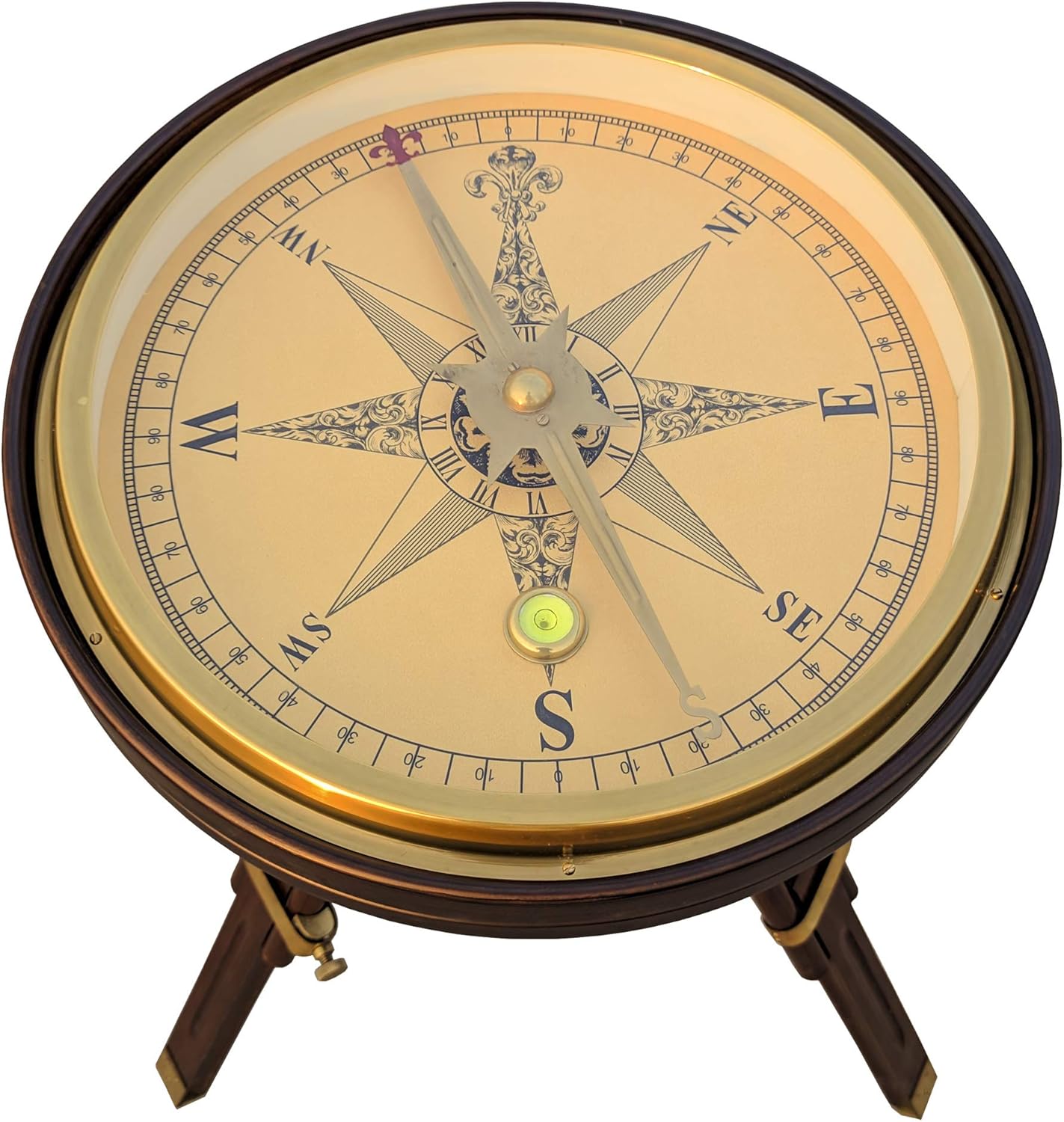 Amazon.com: ROCKHOPPER Wooden Brass Side Table/End Table Coffee Table ...