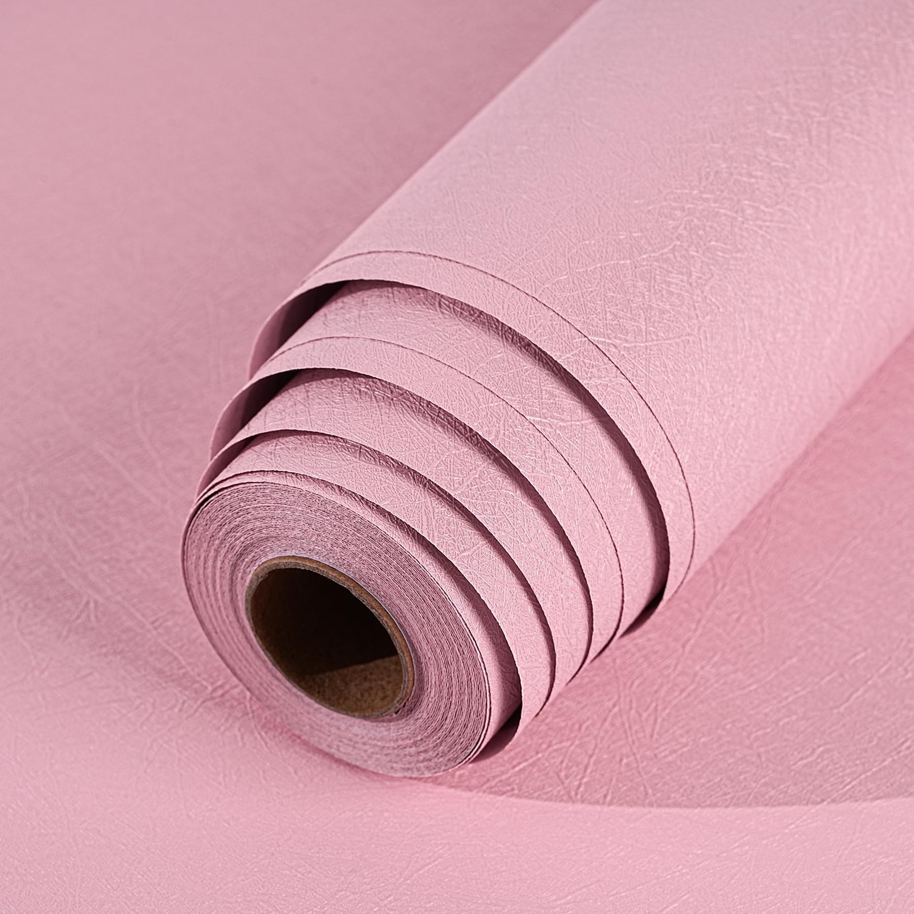LOVADA Peel and Stick Wallpaper Pink Silk Wall Paper - 15.7 x 500 Inch ...