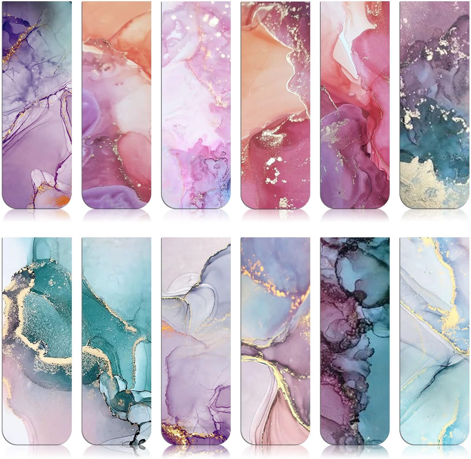 SONEER 12pcs Magnetic Bookmarks, Magnet Book Marker, Book Mark Assorted ...