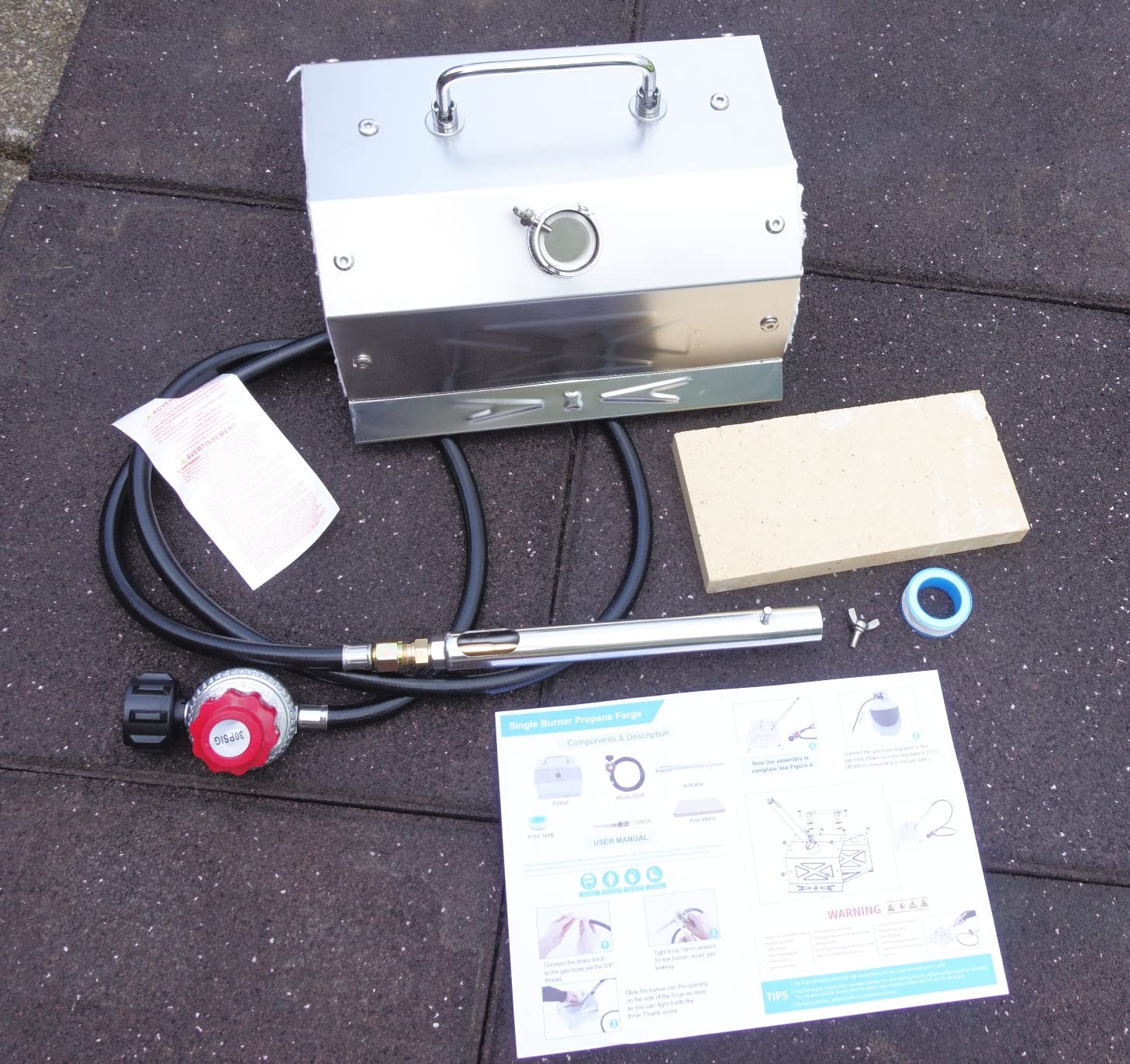 $10/mo - Finance Nelyrho NY50 Propane Forge Kit Single Burner Stainless ...