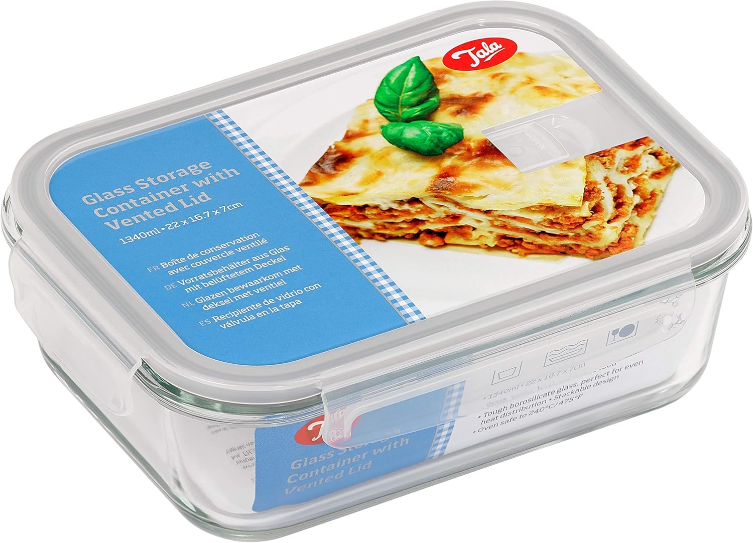 Amazon.com: Tala 1.336L Cook and Store Baking Dish Glass Ovenproof ...