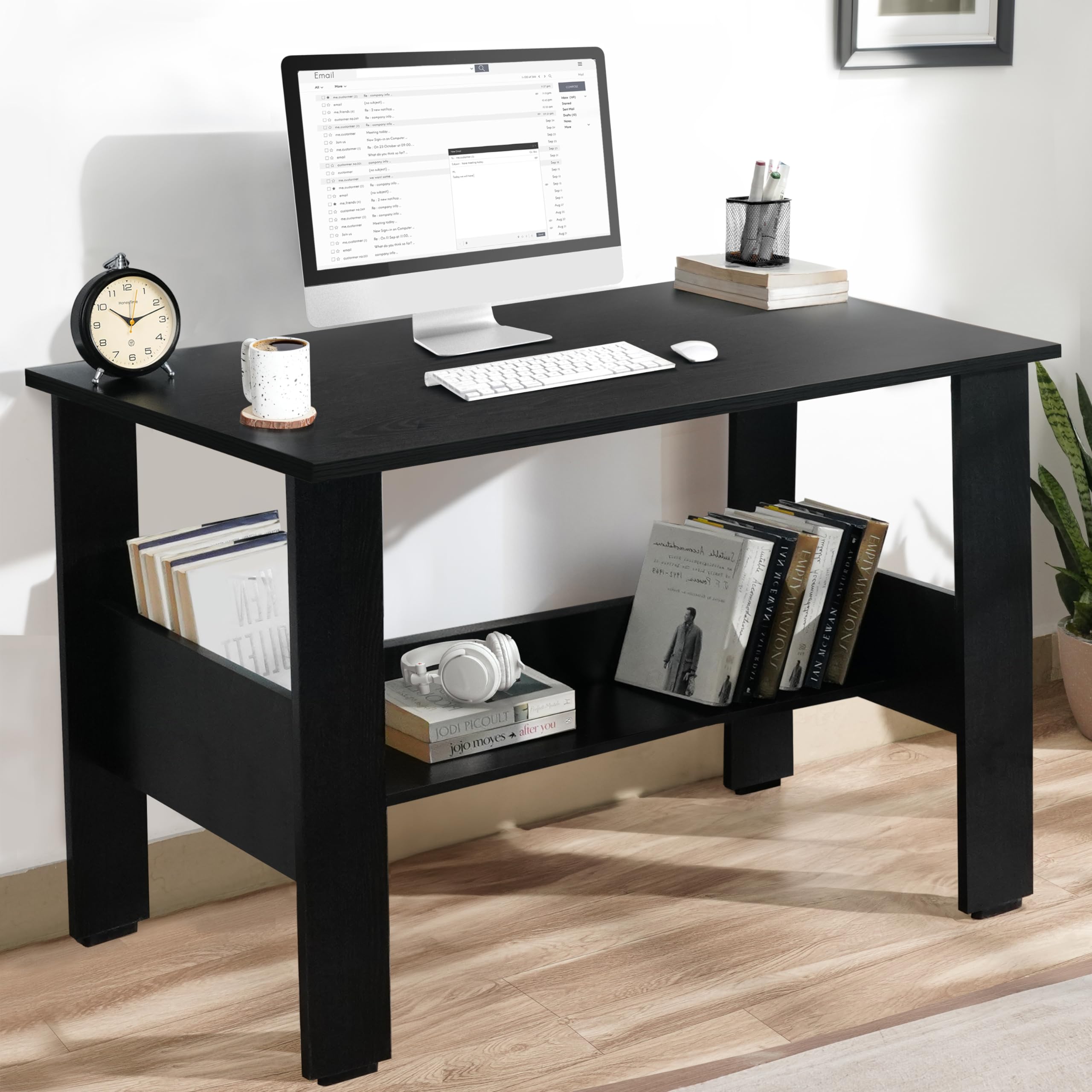 Buy ABOUT SPACE Rustic Wooden Study Table | Multipurpose Office Desk ...
