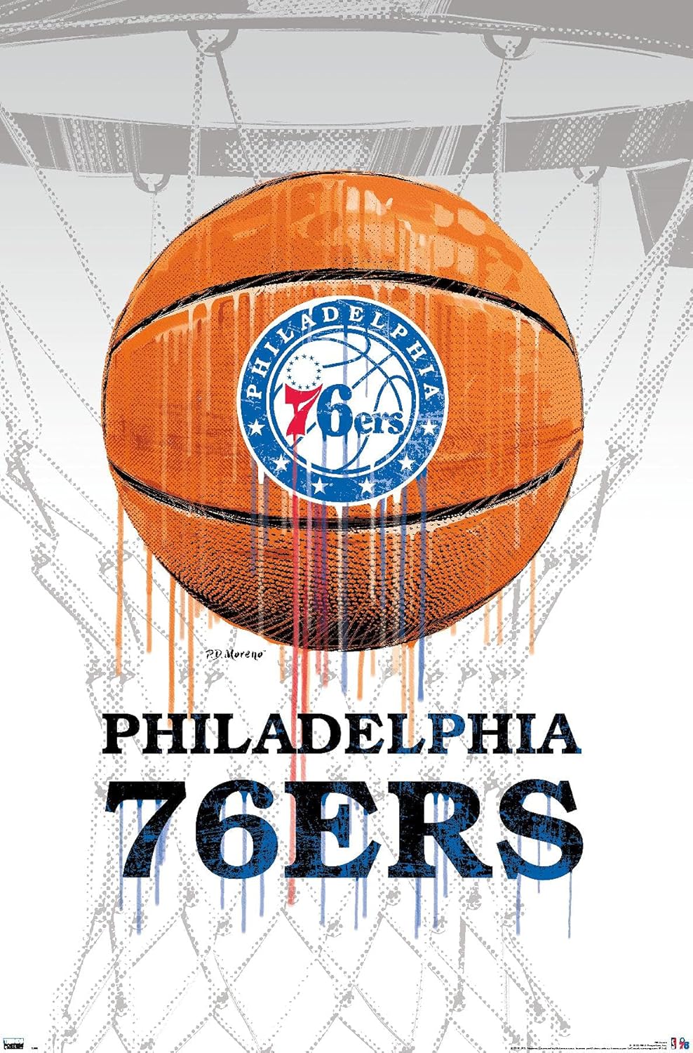 Amazon.com: Trends International NBA Philadelphia 76ers - Drip Ball ...