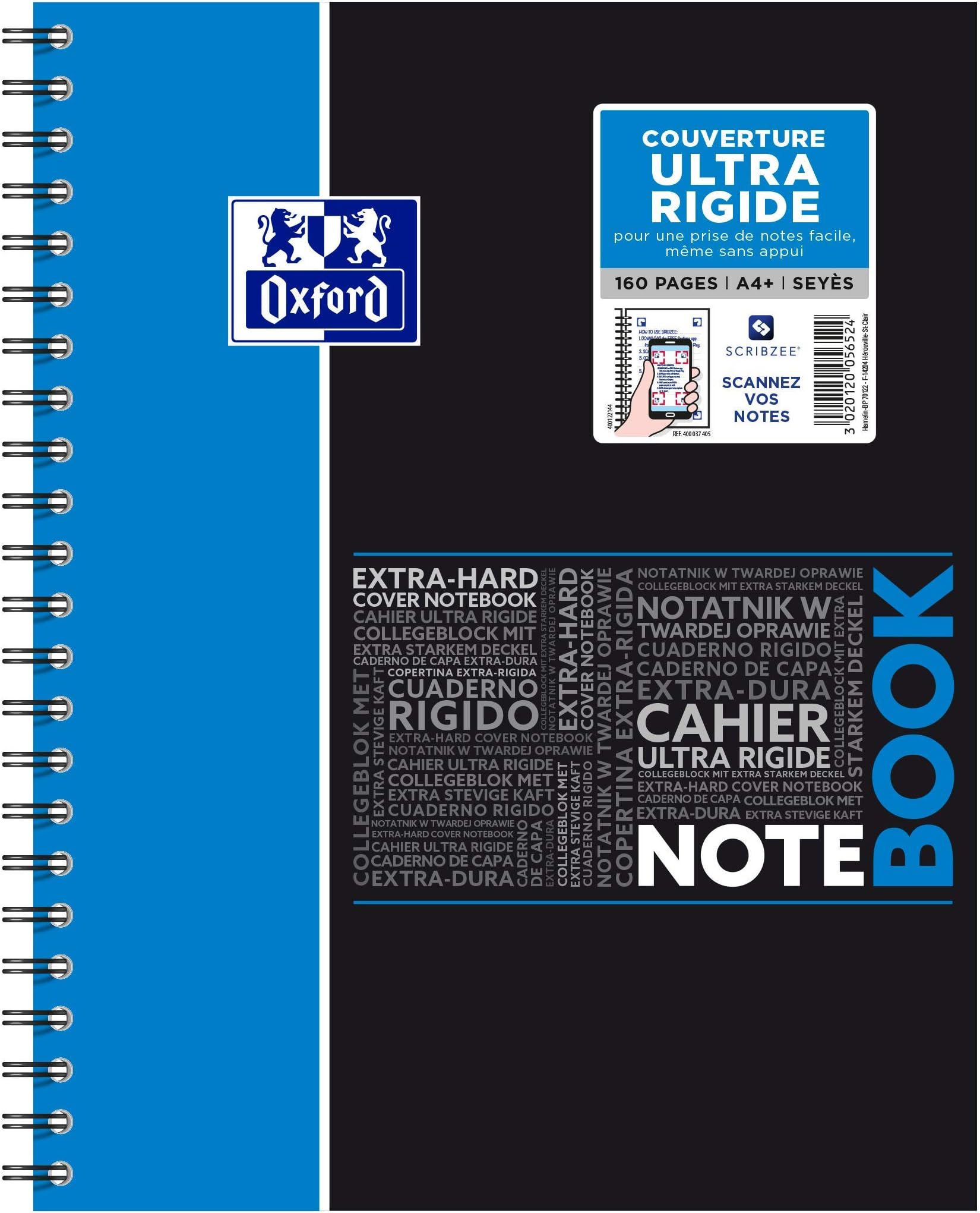 Oxford NoteBook Spiral Notebook A4+ 160 Pages Large Squared Ruled ...