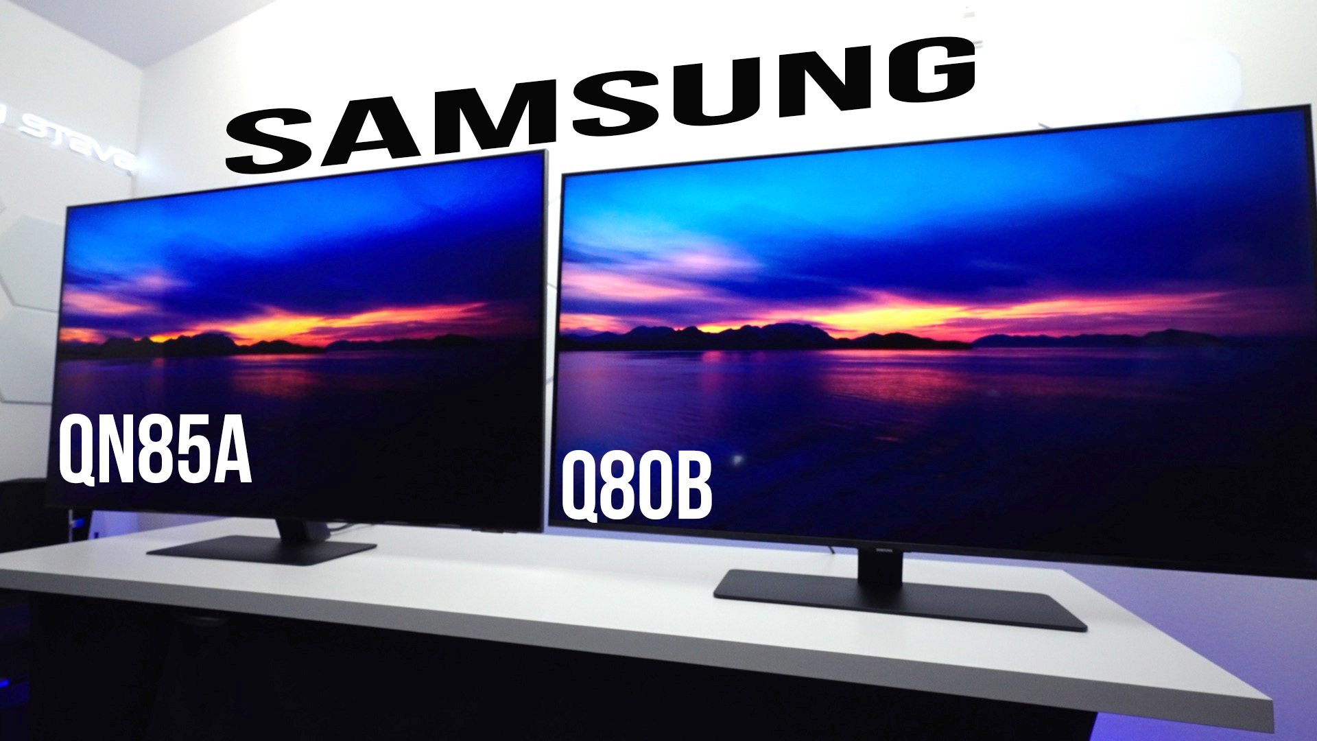 Watch Samsung QN85A Neo QLED VS Q80B QLED 4K Television on Amazon Live