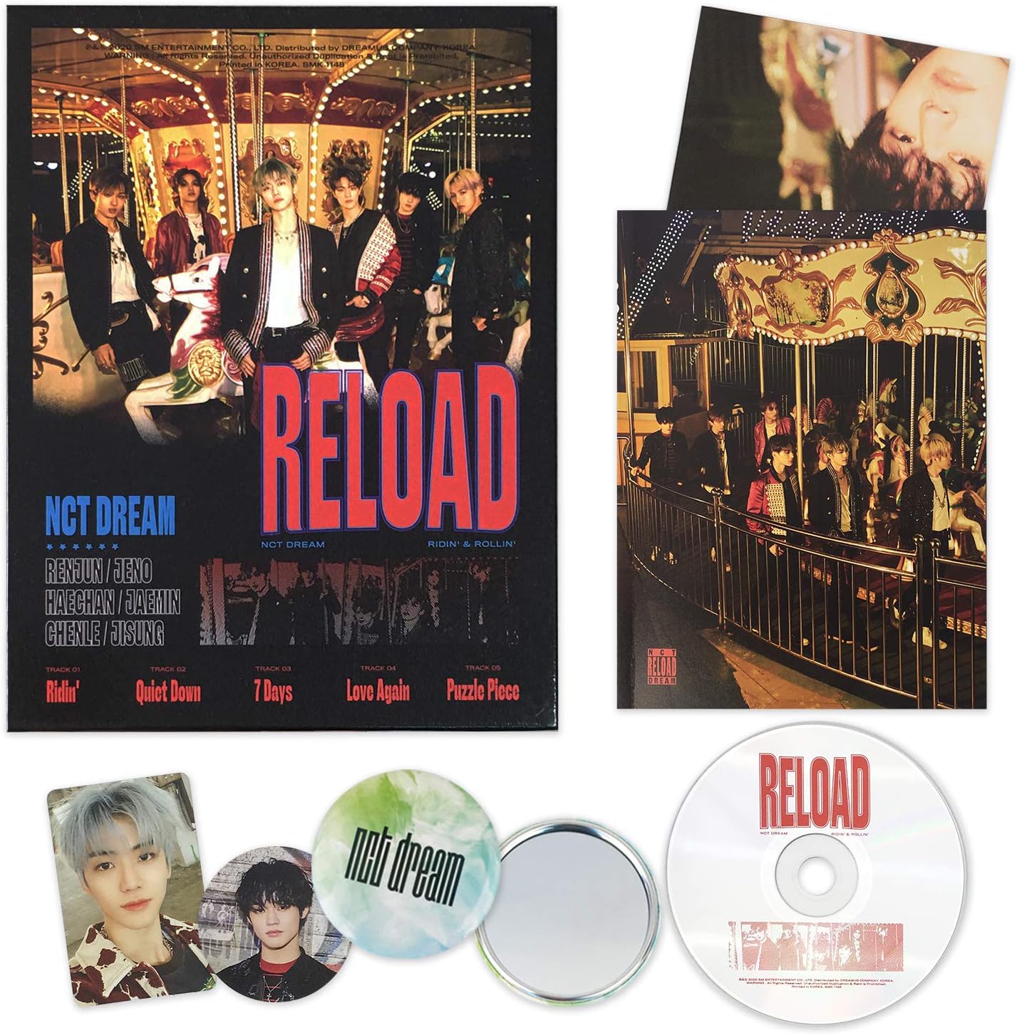 NCT DREAM - RELOAD [ Ridin' ver. ] CD + Booklet + Folding Poster ...