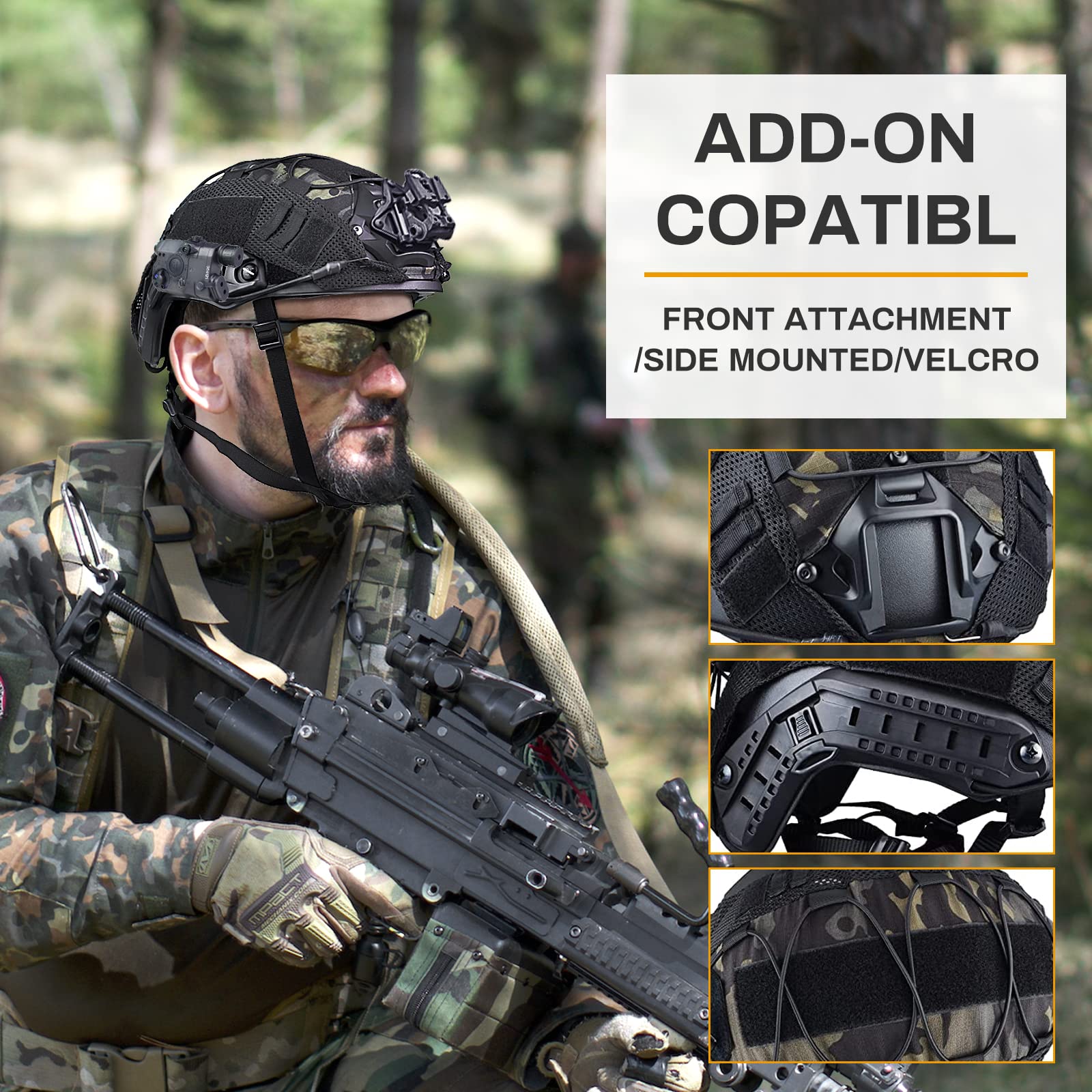 Snapklik.com : TacSnake Tactical Airsoft Paintball Fast Helmet