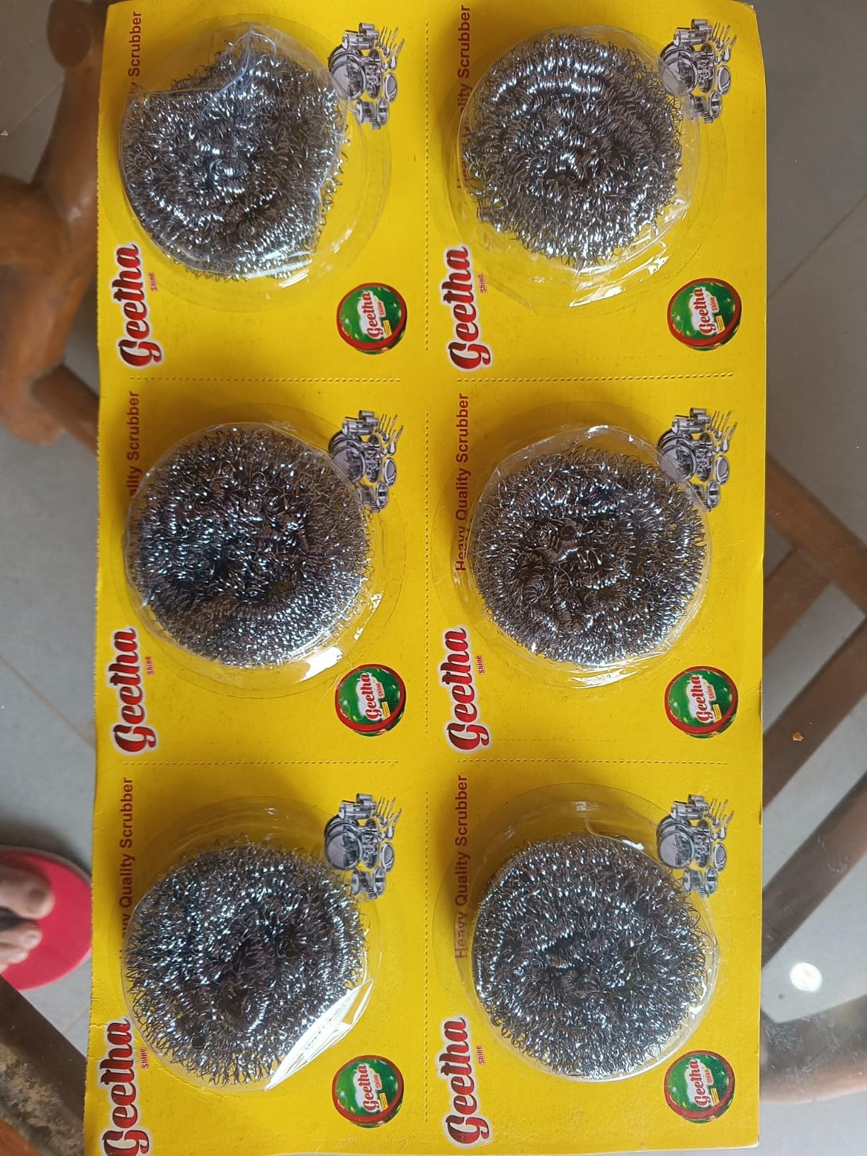 Customscart Stainless Steel Scrubber (15 Grams) Non Rusting Wire ...