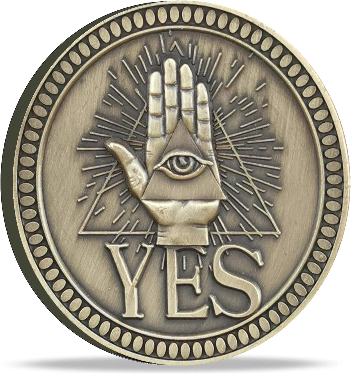 Amazon.com: Strugglejewelry Yes No Flipping Challenge Coin Decision ...