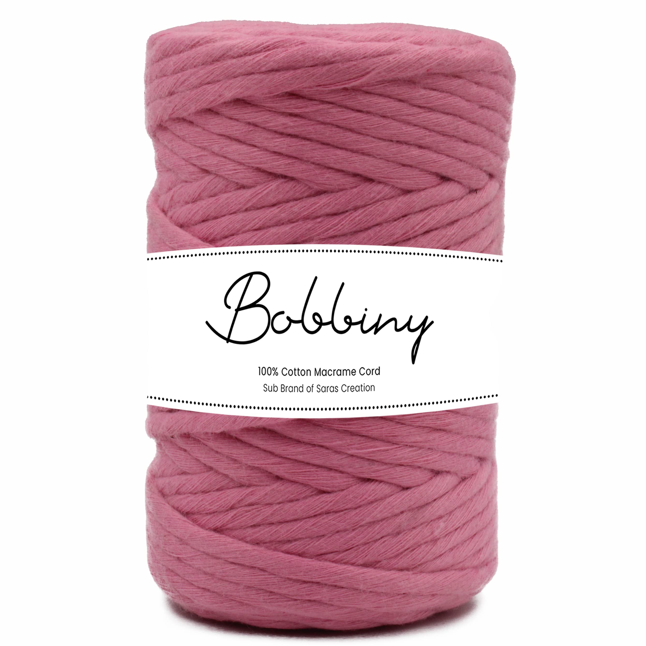 BOBBINY | Single Strand Cotton Macrame Cord Thread Rope For Crafts ...