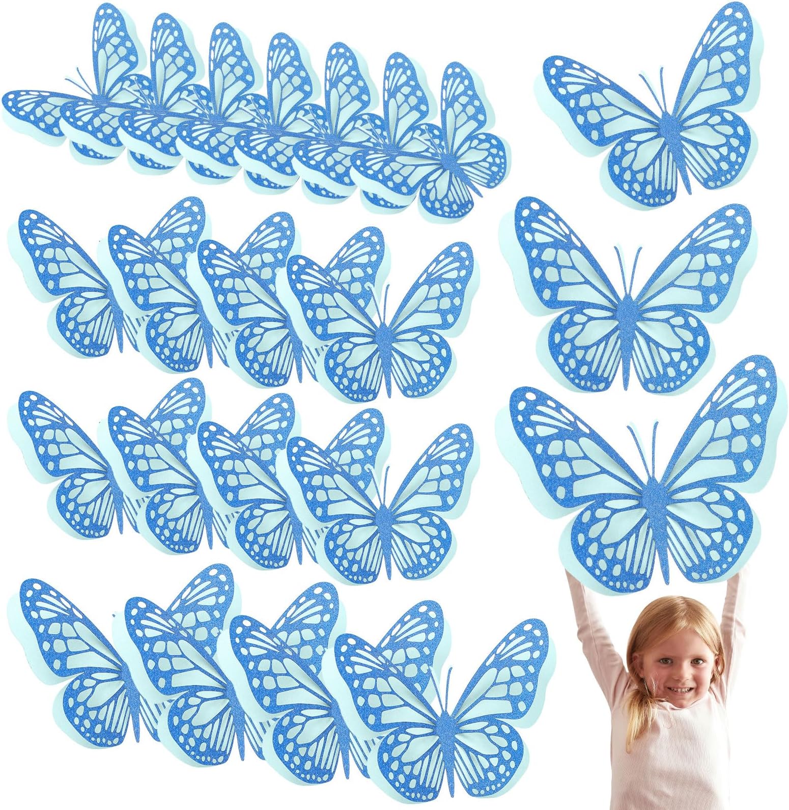 Amazon.com: Glow In The Dark Butterflies Blue Luminous Butterfly Glow ...