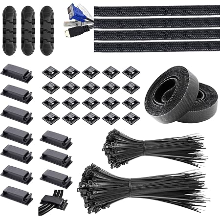 Amazon.com: 192 PCS Cable Management Kit 4 Wire Organizer Sleeve,11 ...