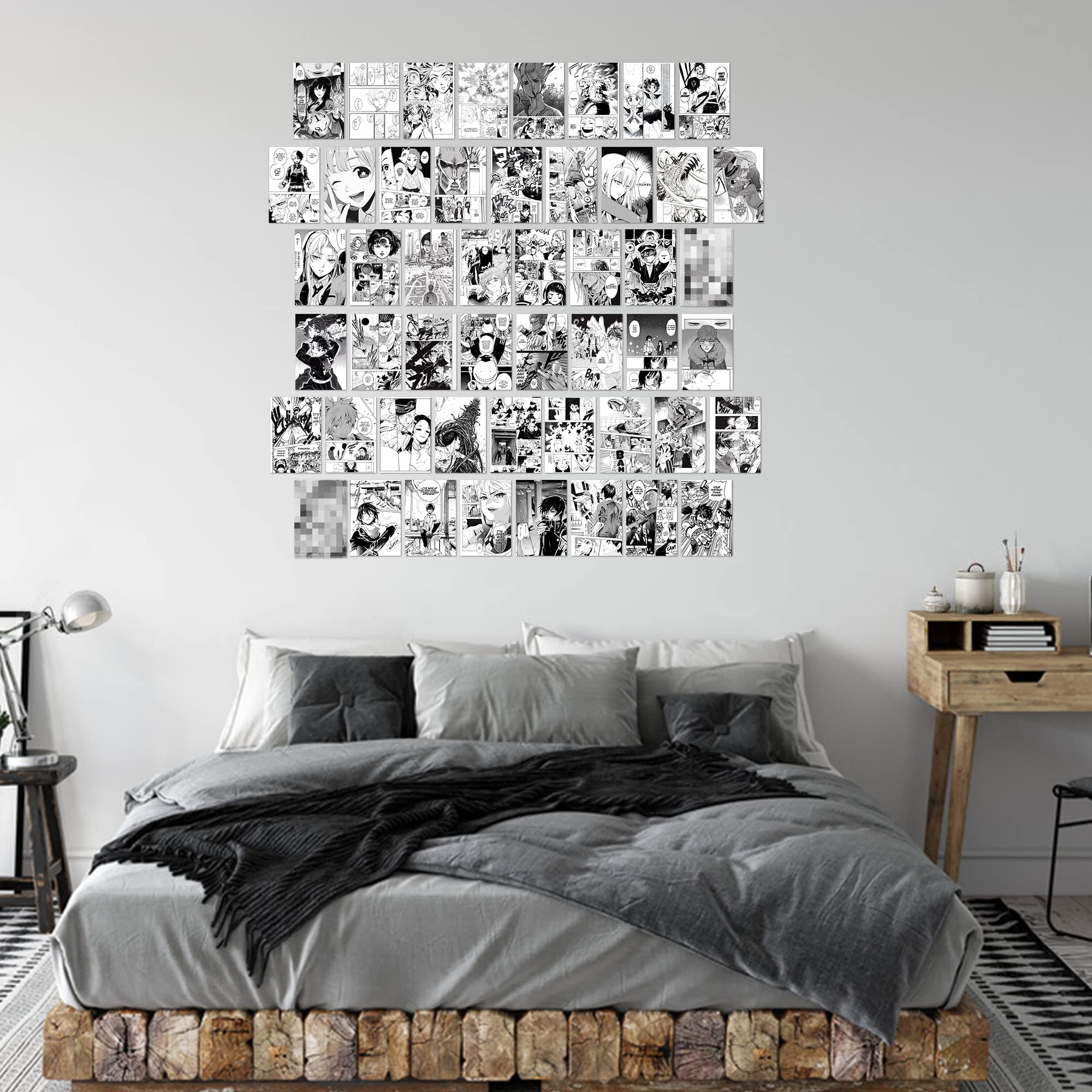 YINGENIVA 50PCS Anime Panel Aesthetic Pictures Wall Collage Kit, Anime ...