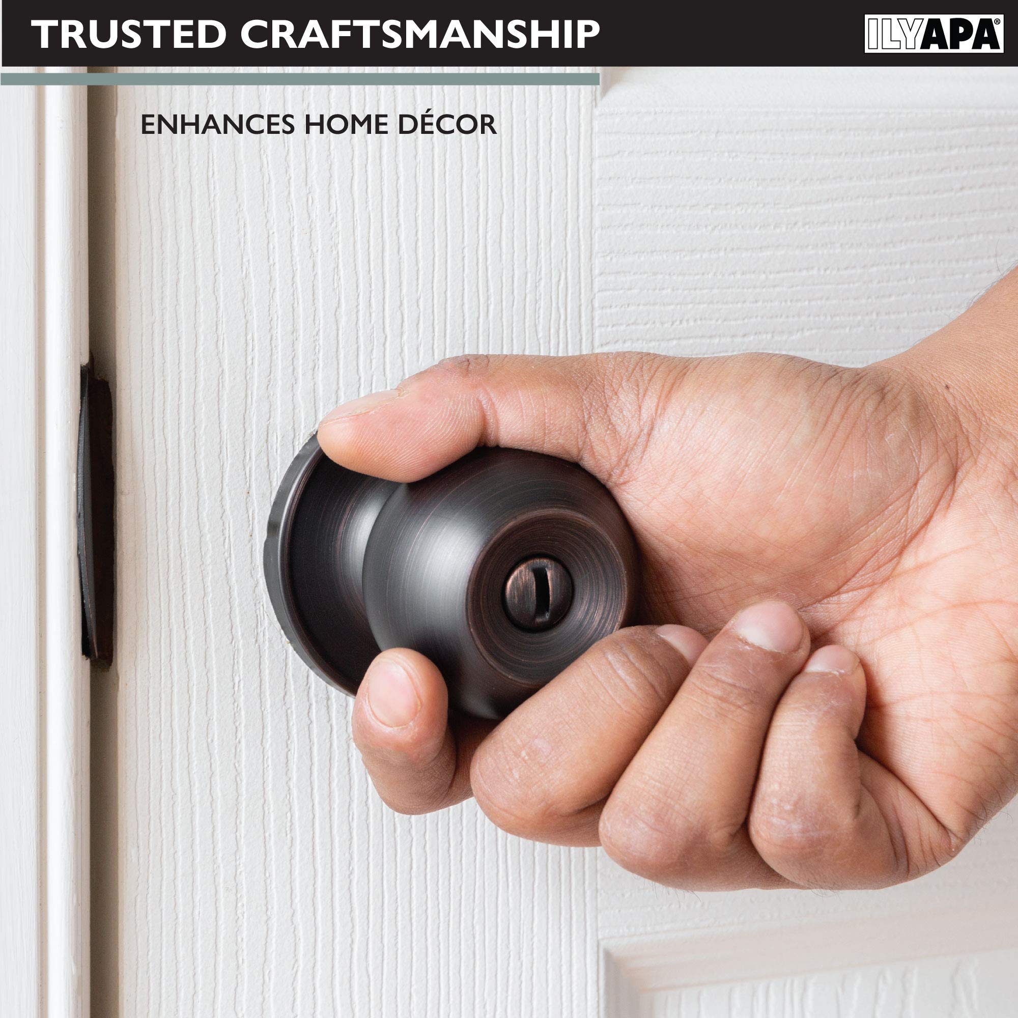 Snapklik.com : Ilyapa Privacy Door Knobs For Bed And Bath- Ball Style ...