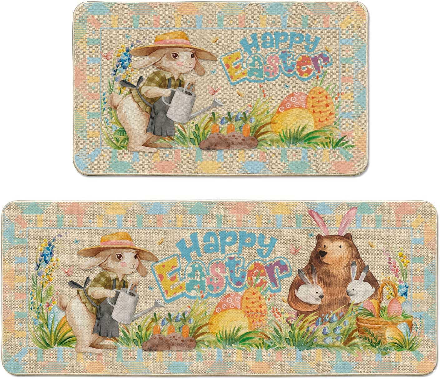 Amazon.com: notepure Easter Kitchen Decor, Easter Kitchen Rugs and Mats ...