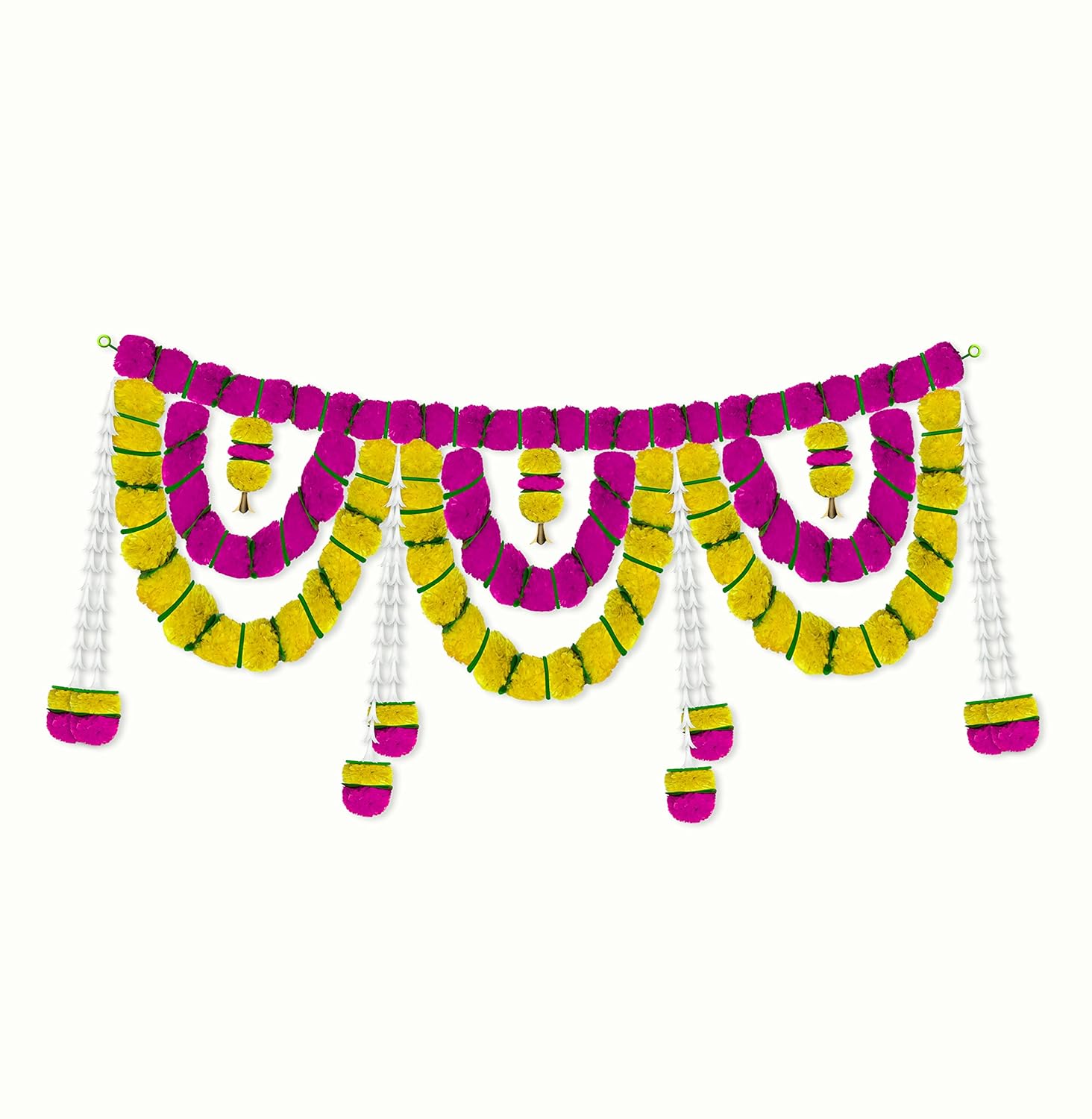 Buy iHandikart Artificial Marigold & Tuberose (Rajnigandha) Bandarwal ...