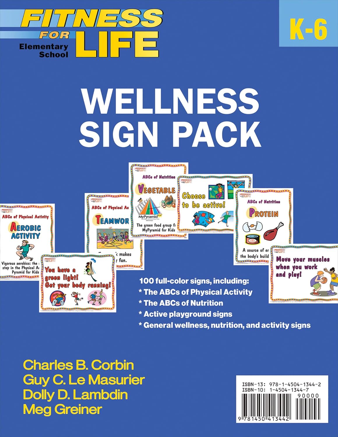 Amazon.com: Fitness for Life: Elementary School Wellness Sign Pack ...