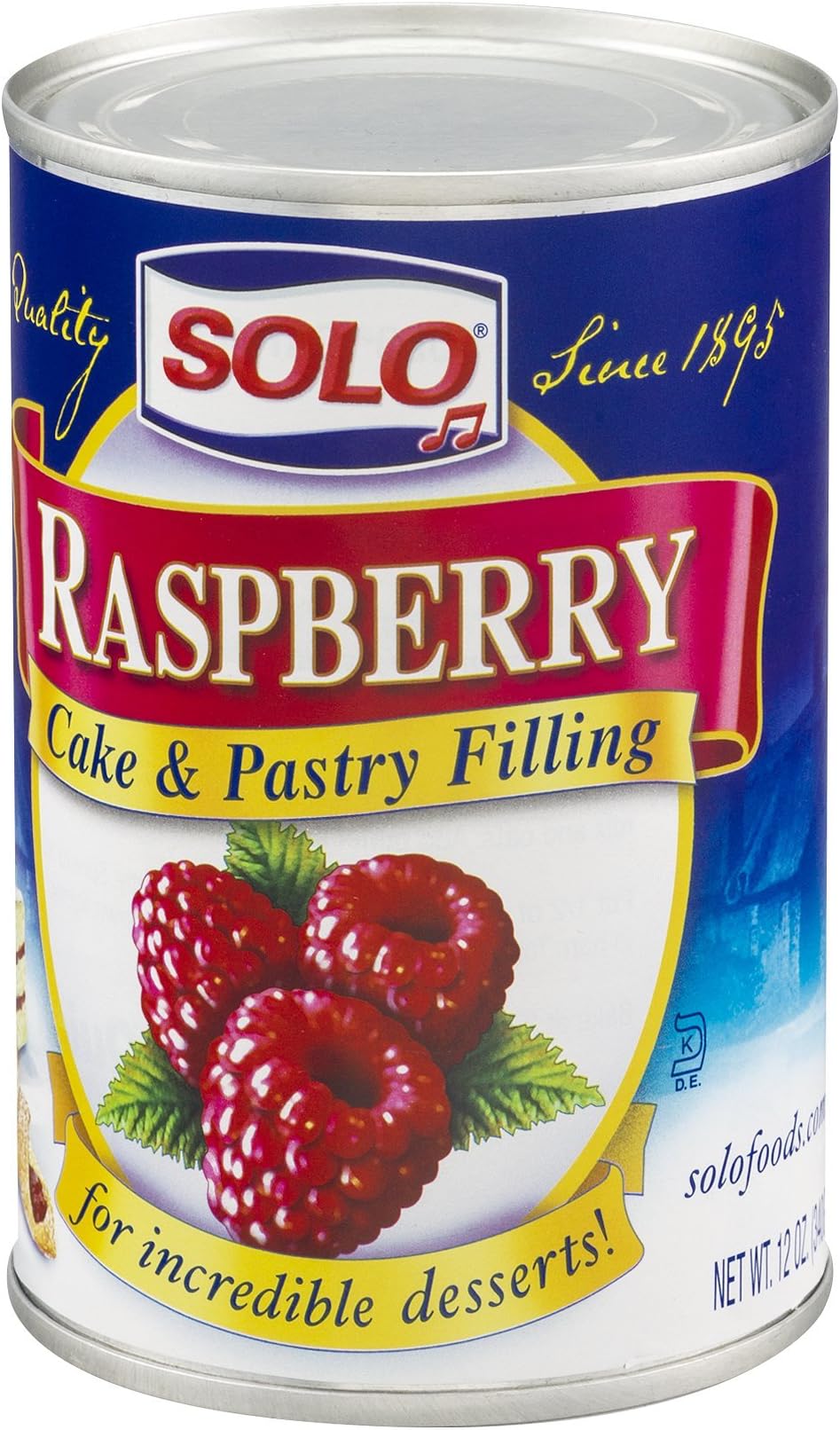 Amazon.com : Solo Filling Raspberry, 12 oz : Gourmet Food : Grocery ...