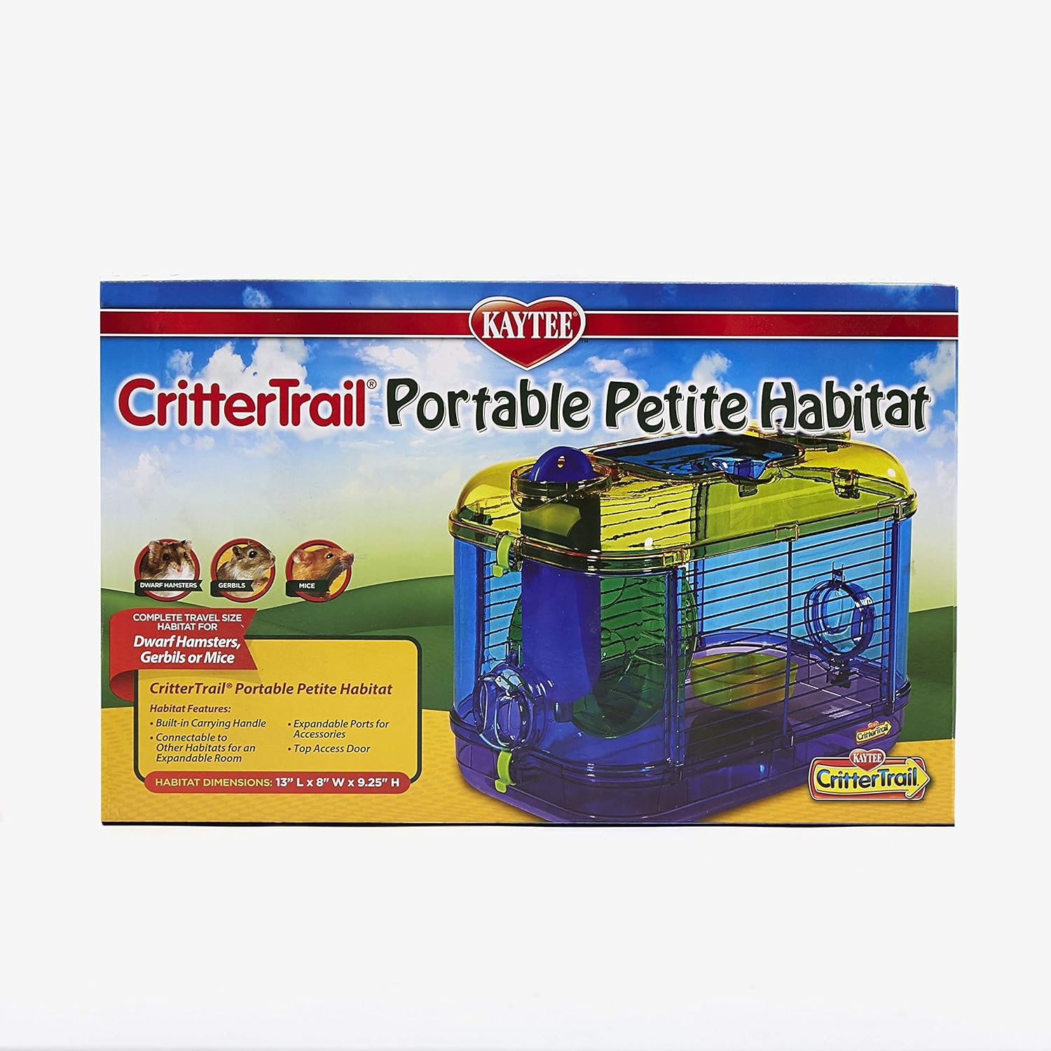 Amazon.com : Kaytee CritterTrail Portable Petite Habitat for Pet Dwarf ...