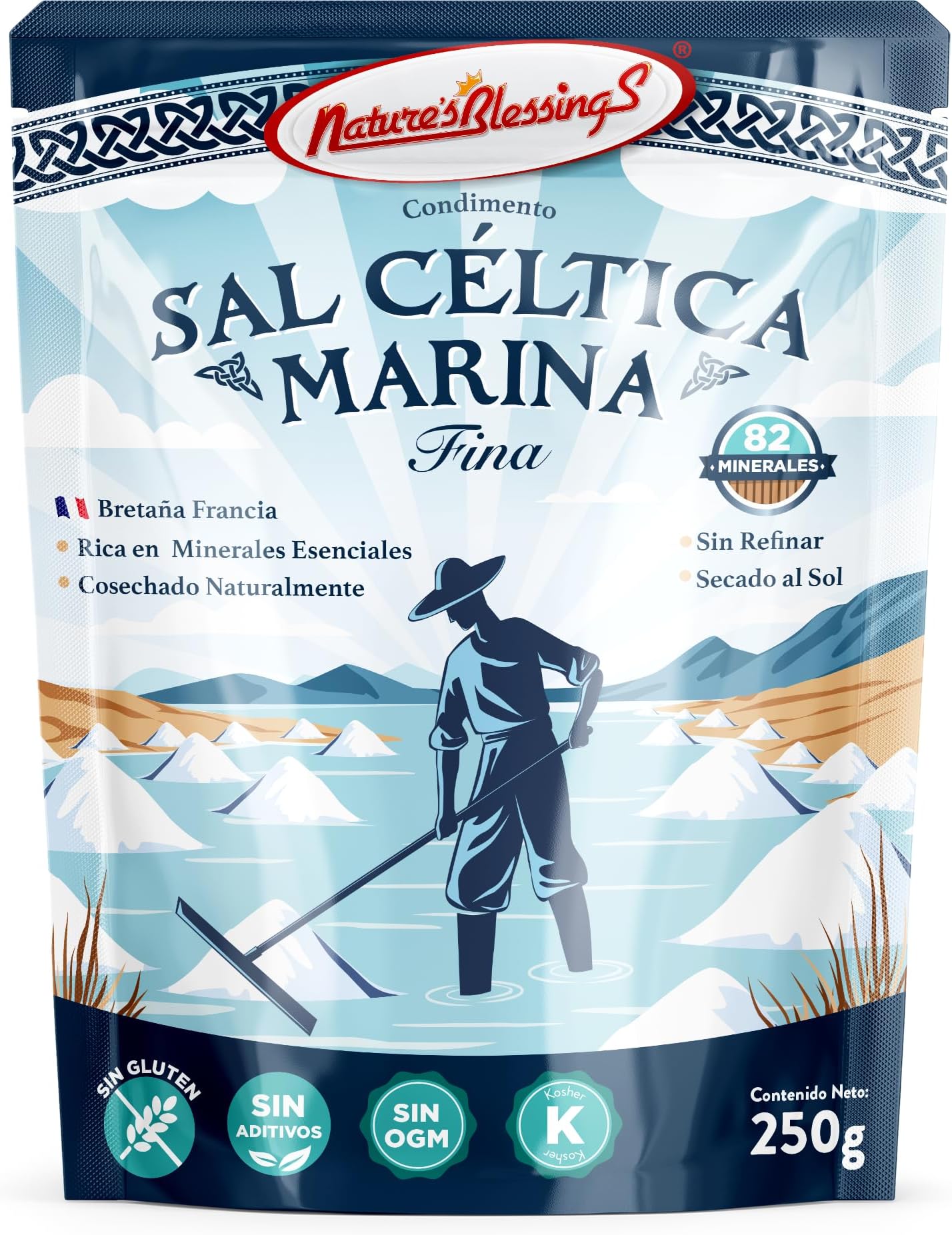 CELTIC SEA SALT Molinillo celta de sal marina gris claro : Amazon.com ...