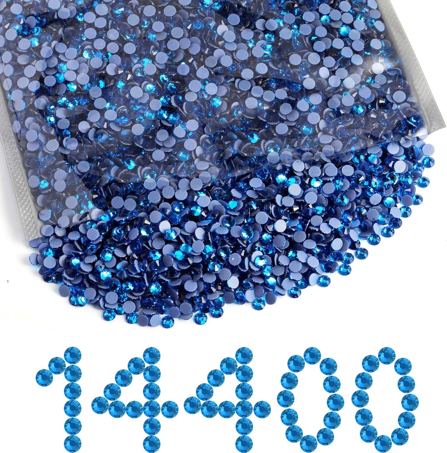 Amazon.com: Beadsland Hotfix Rhinestones Bulk, 14400PCS Crystal Hot Fix ...