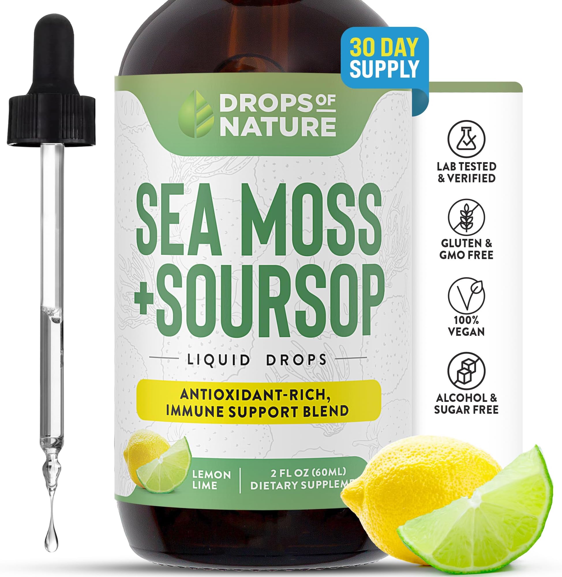 Amazon.com: Irish Sea Moss with Organic Soursop Supplement - Vegan ...