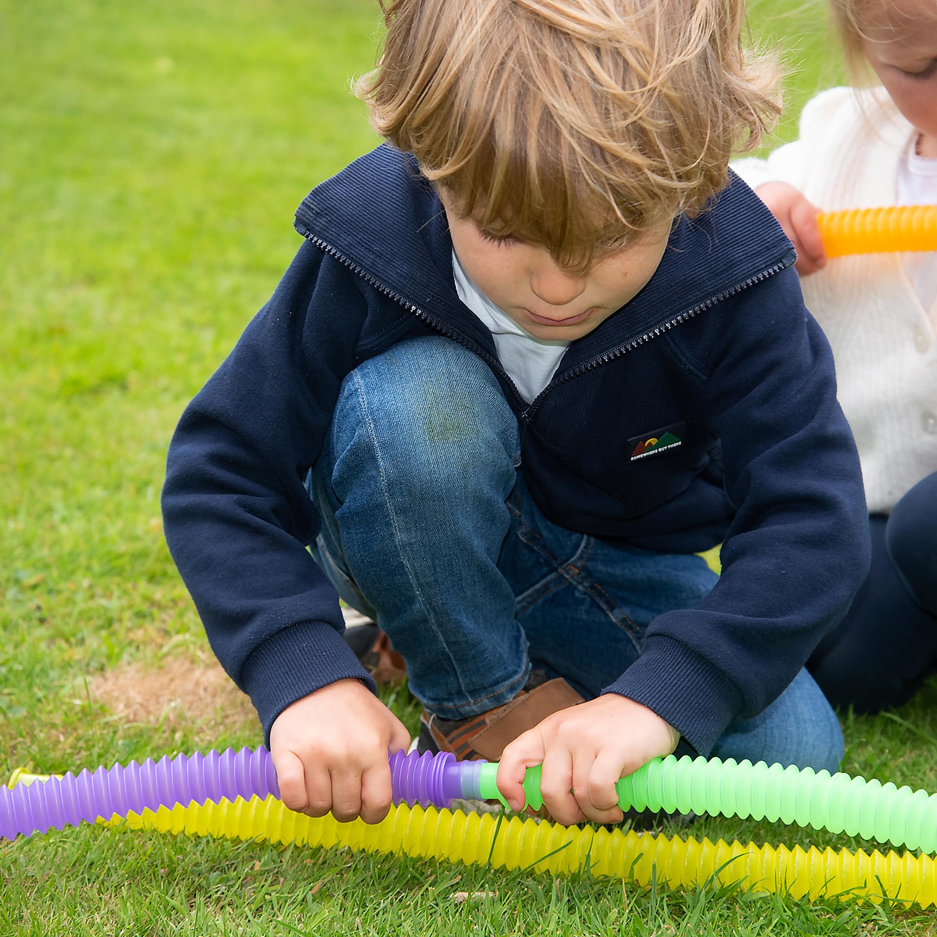 tickit Translucent Colour Expandable Tubes Set of 6 Extendable Sensory ...